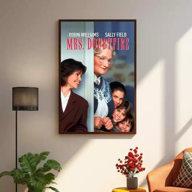 Mrs. Doubtfire Movie Poster, Mrs. Doubtfire (1993) Classic Vintage ...