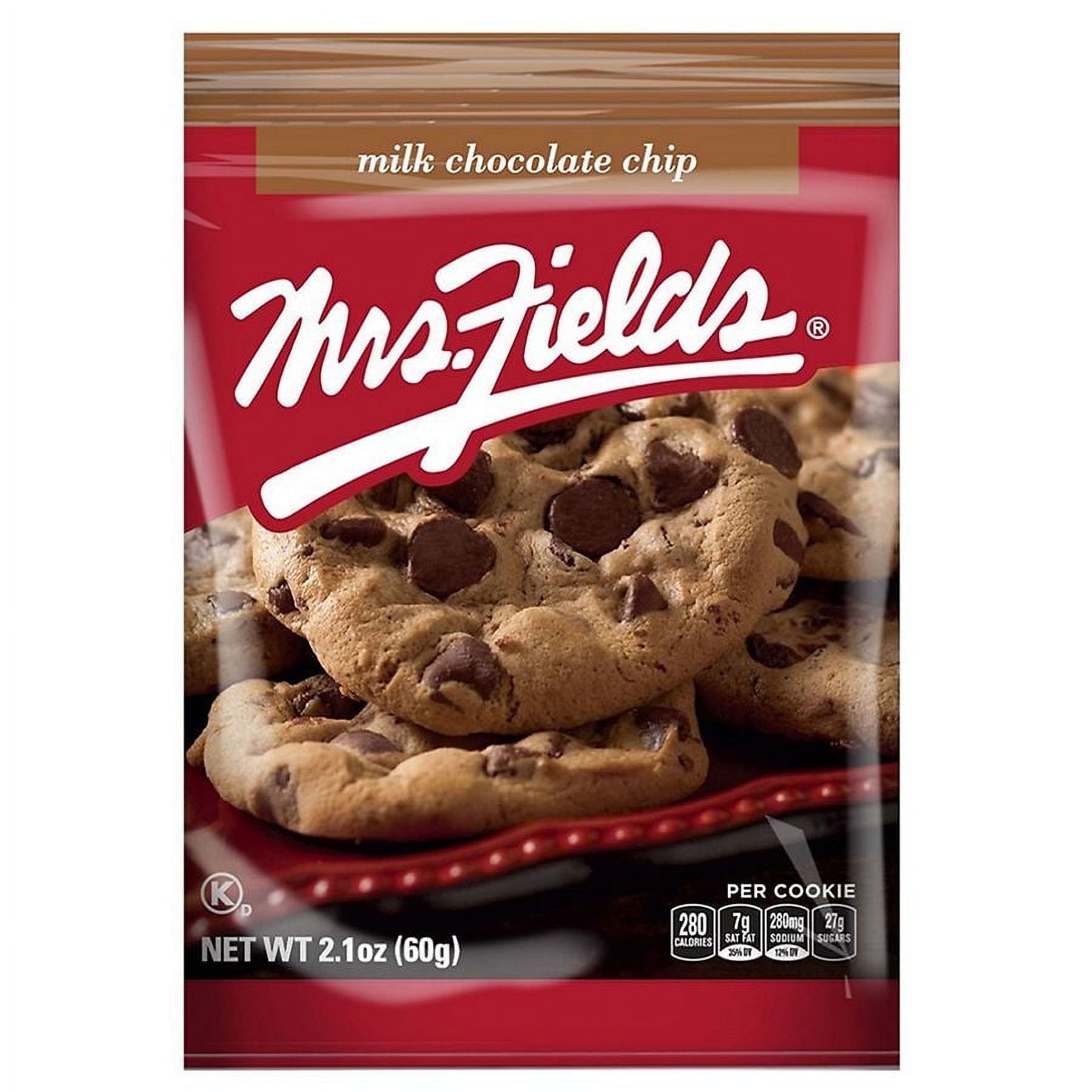 Mrs. Fields Chocolate Chip Cookie 2.1 oz Pack of 2 - Walmart.com