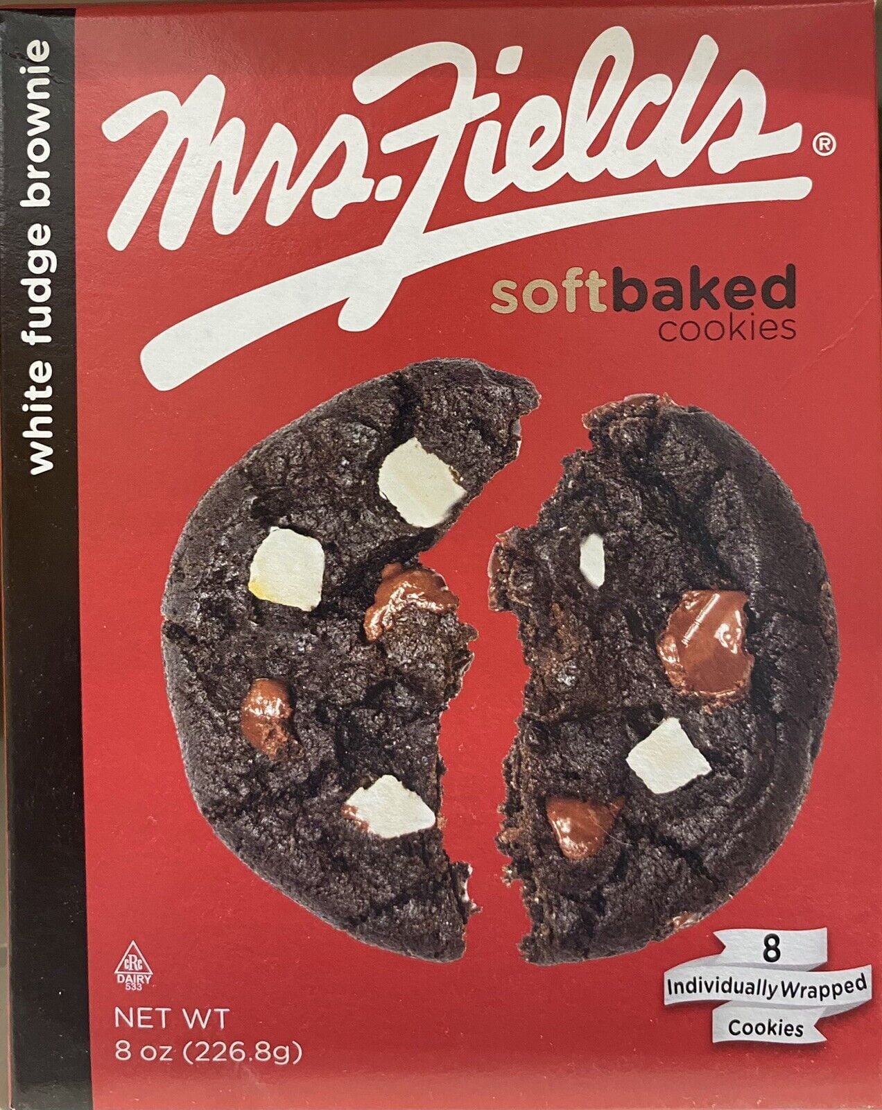 Mrs. Fields Soft Baked White Fudge Brownie Cookies 8 Oz Box FREE SHIP ...