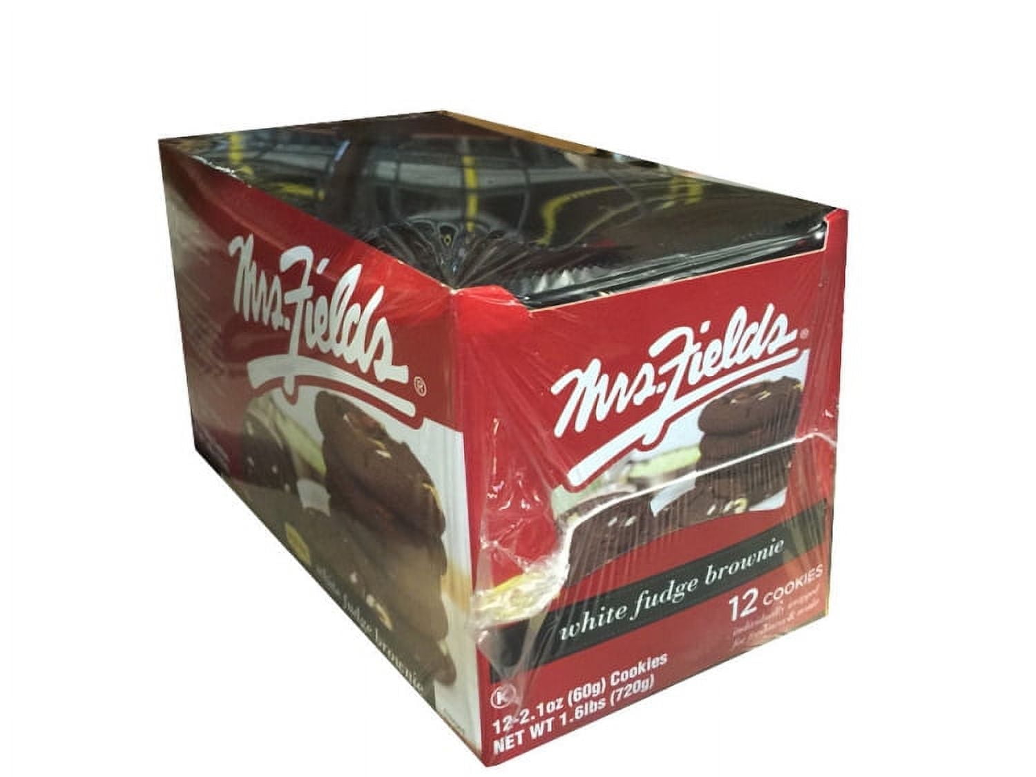Mrs Fields Individually Wrapped White Fudge Brownie Cookies, Pack of 12 ...