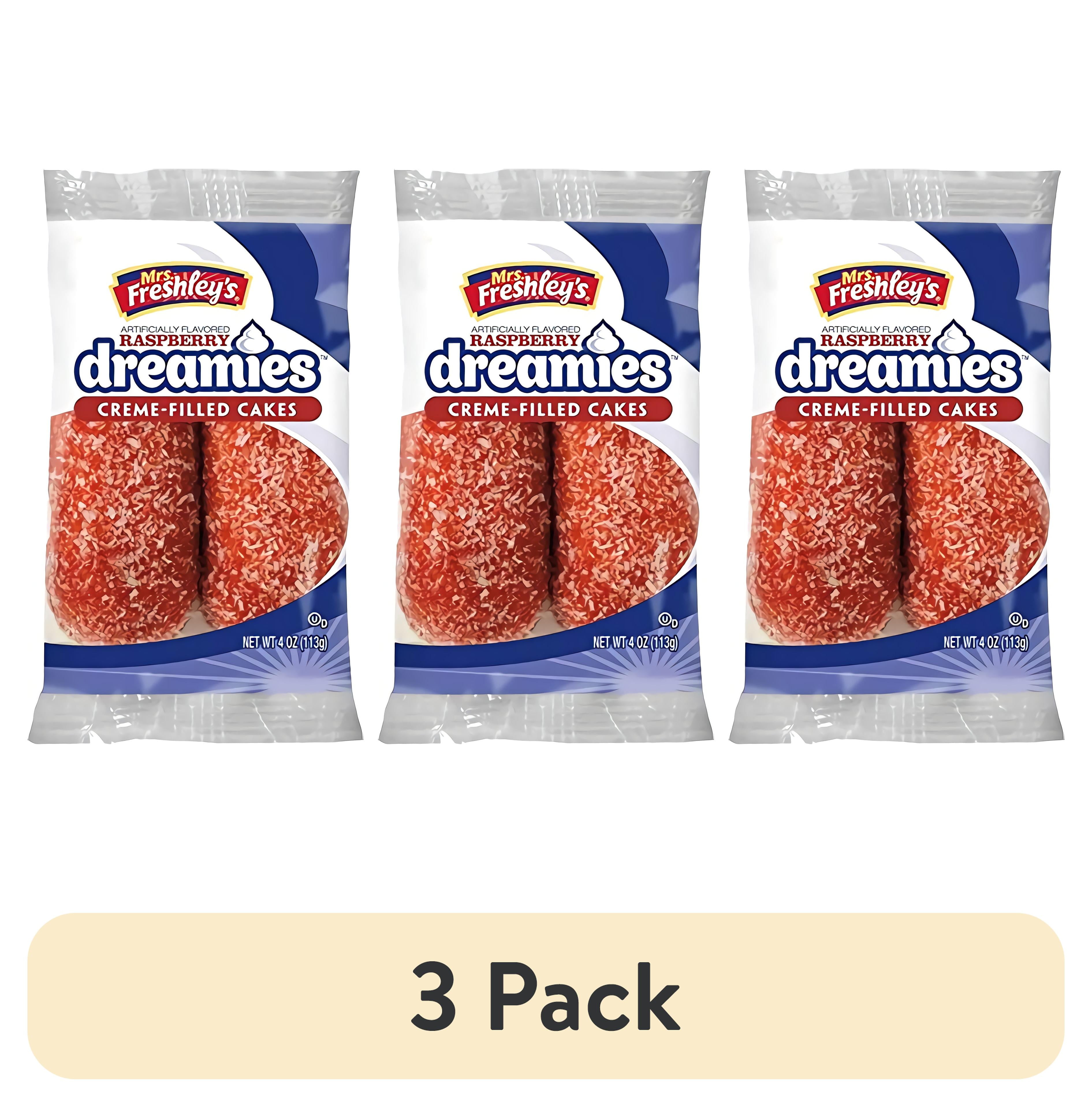 (3 pack) Mrs. Freshley's Cream Filled Raspberry Dreamies 2-Pack | 8 ...