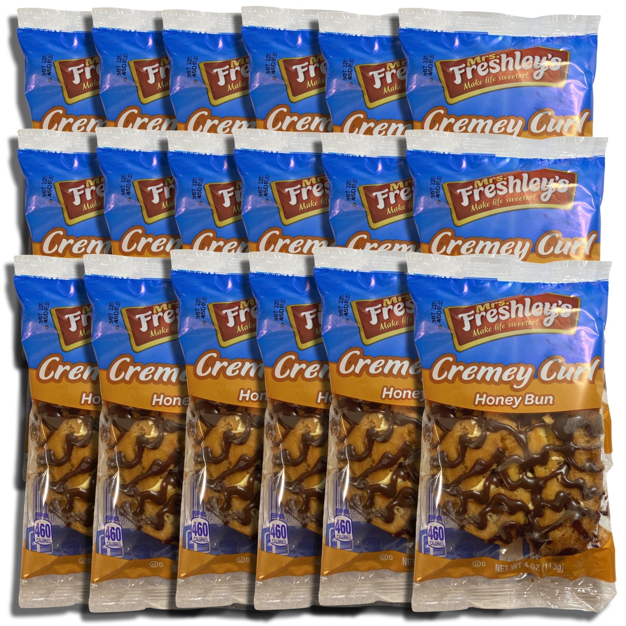 Mrs. Freshley's Creamy Chocolate Honeybuns Snack Filled Value Pack, 18 ...