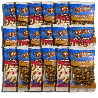 Mrs. Freshley's 18 Pack Jelly Swirl Honeybuns, Individually Packaged ...