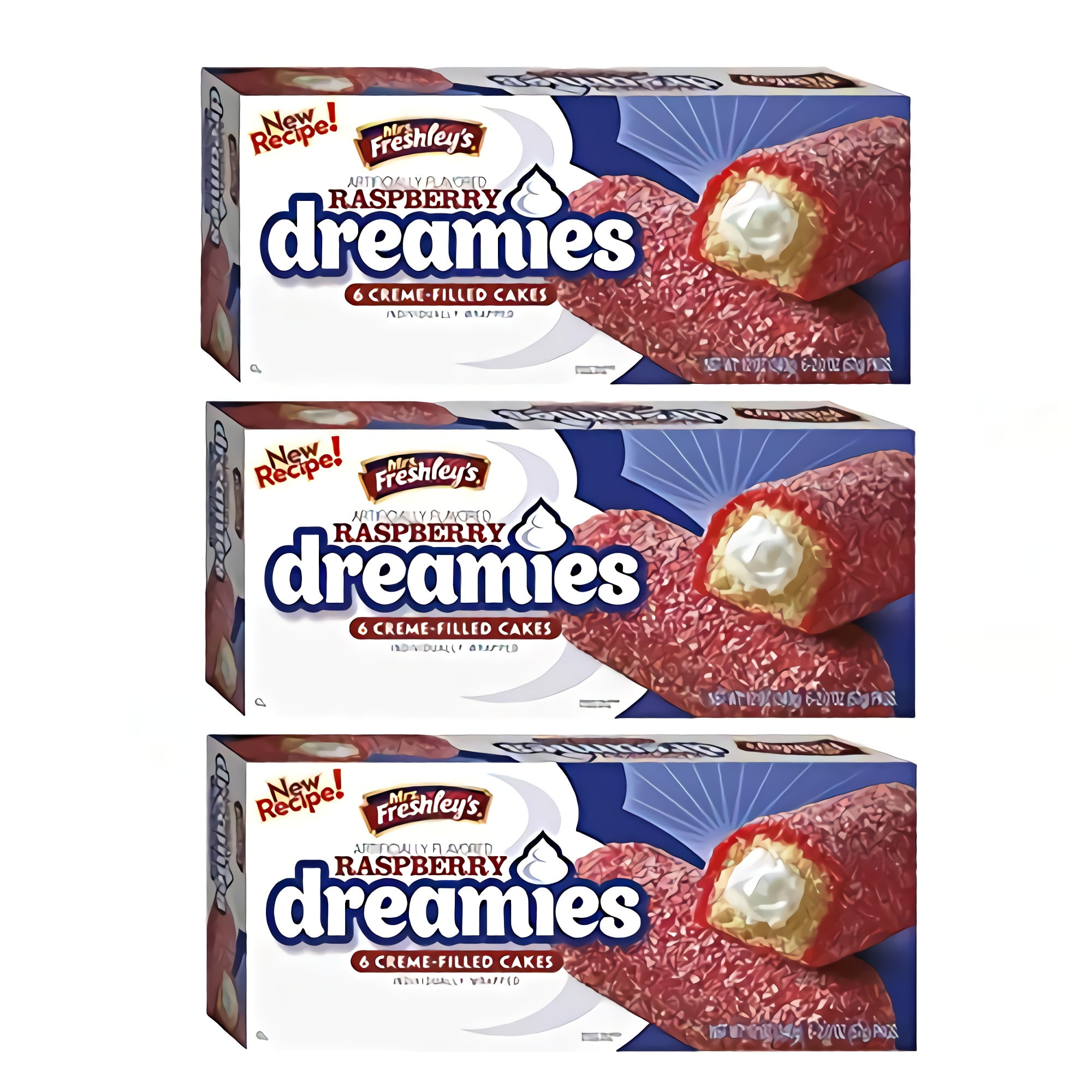 Mrs. Freshley's Raspberry Dreamies Cakes, Creme Flavor - 2 Oz, Pack of ...