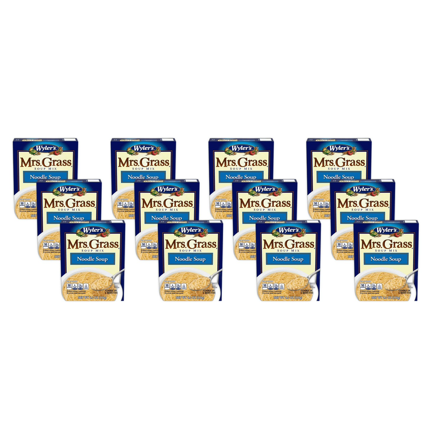 Mrs. Grass Chicken Noodle Soup Mix 5 oz (Pack Of 12) - Walmart.com