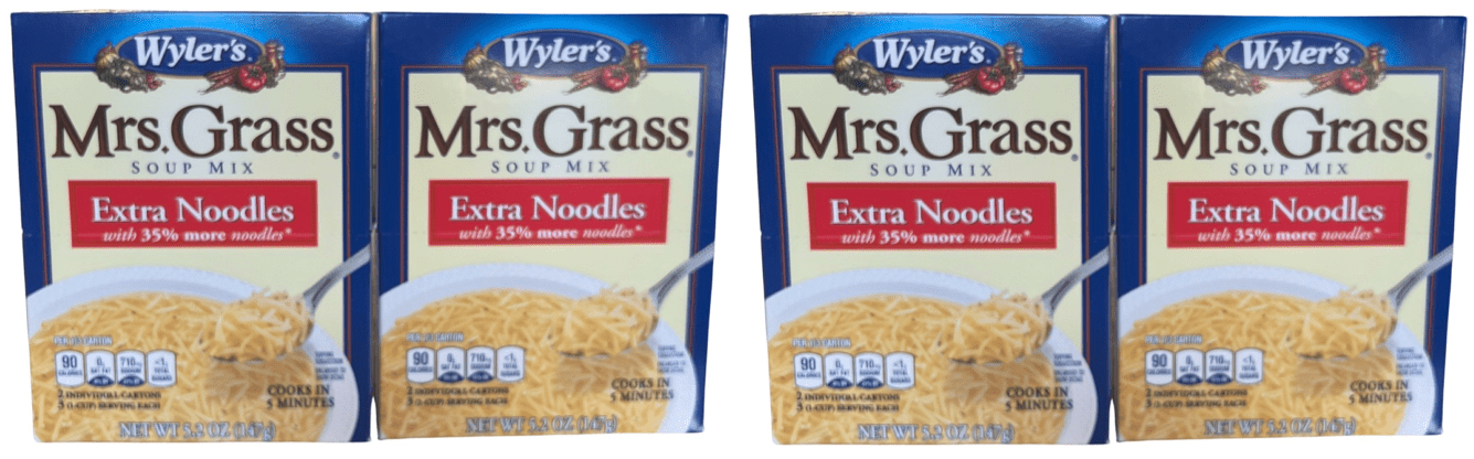 Mrs. Grass Extra Noodles Soup Mix - 5.2 oz. (PACK of 4) - Walmart.com