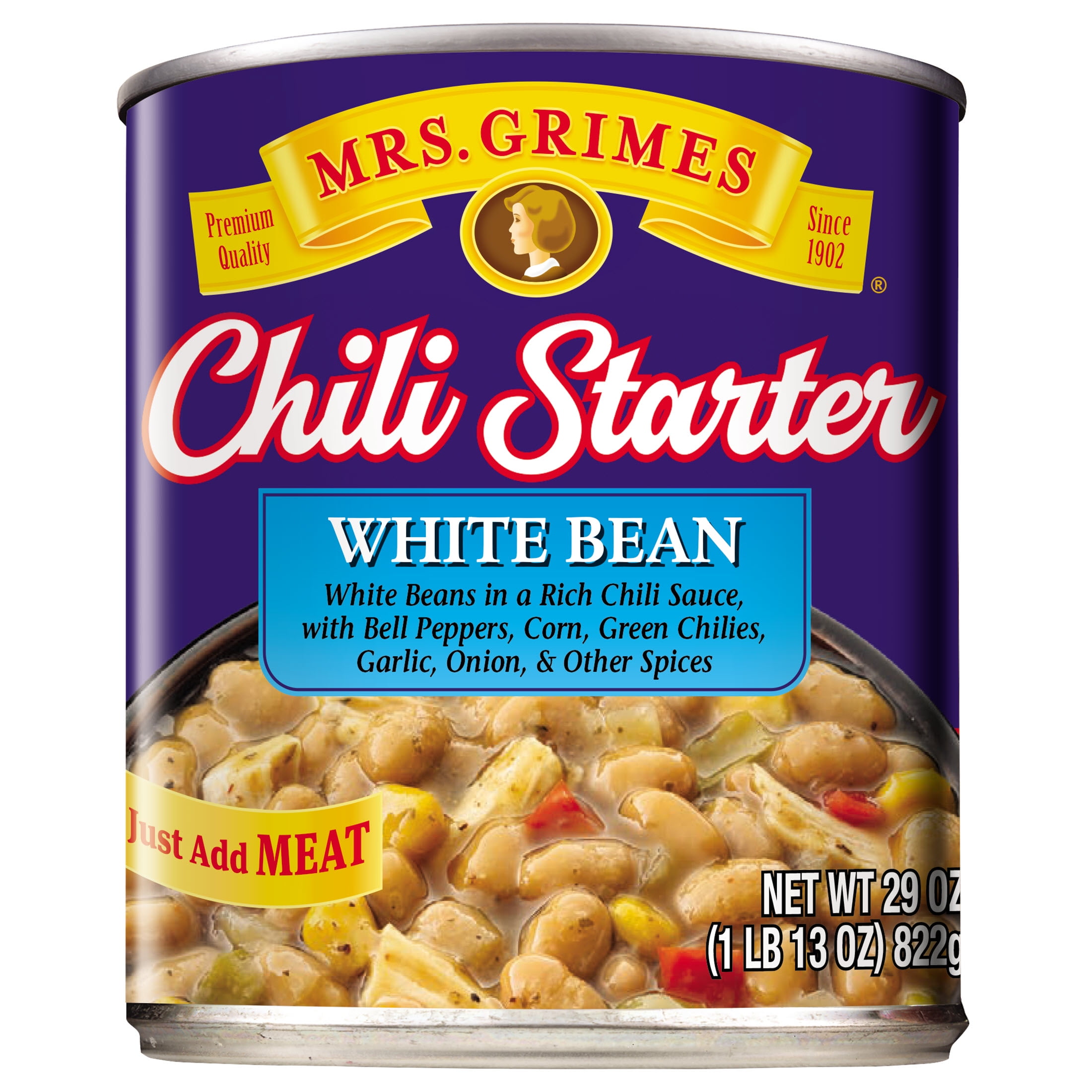 Mrs. Grimes Chili Starter White Bean 29 oz Can - Walmart.com