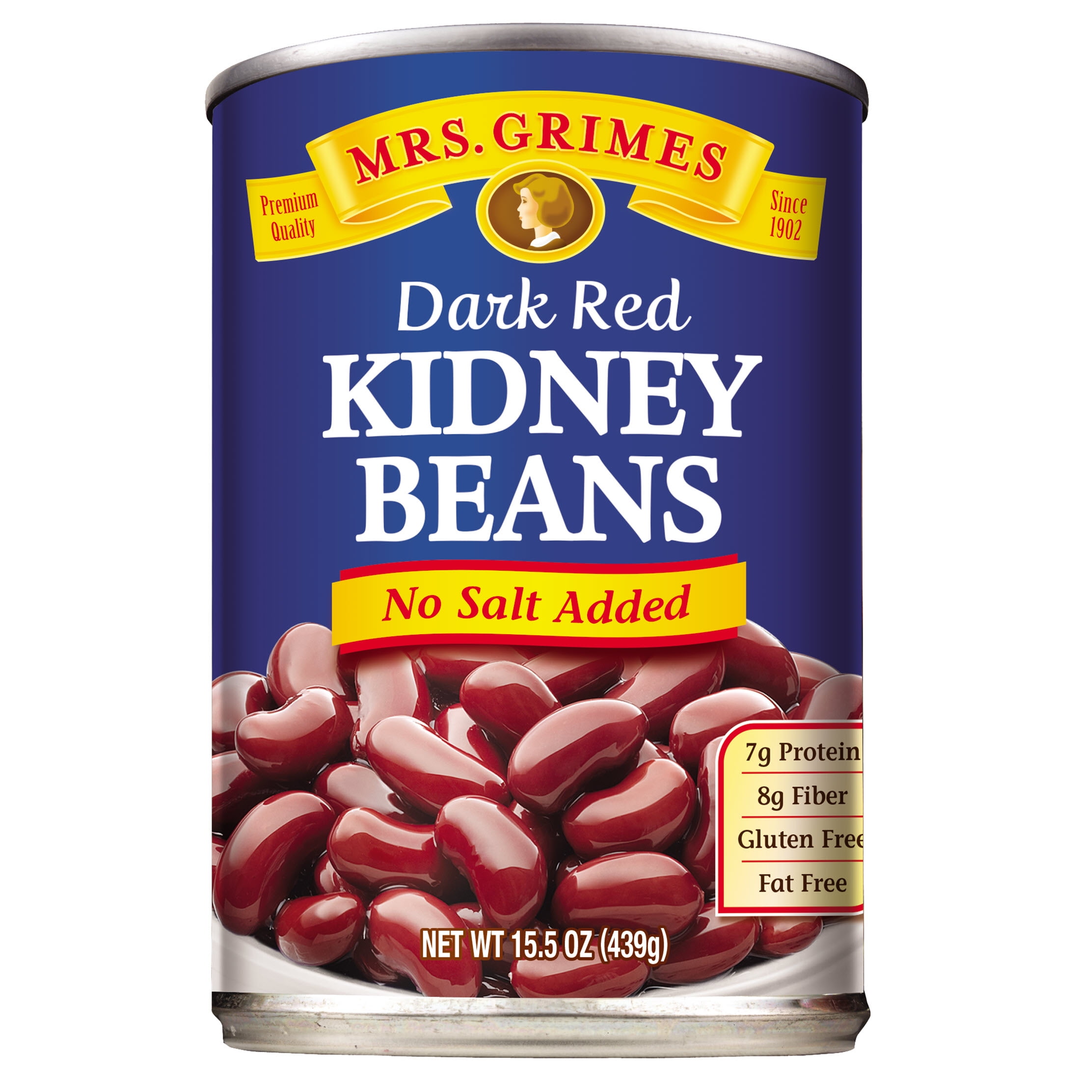 Mrs. Grimes Dark Red Kidney Beans No Salt Added 15.5 oz Can - Walmart.com