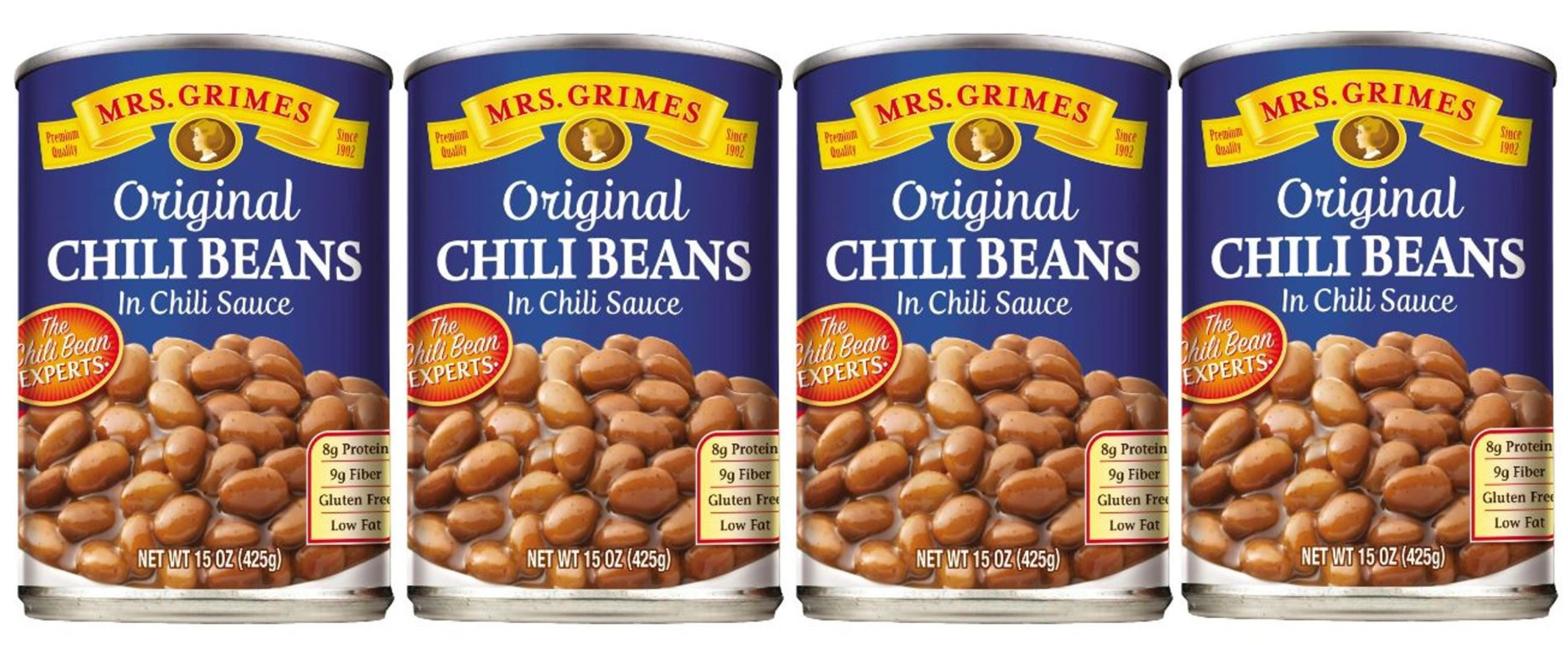 Mrs. Grimes Original Chili Beans 15 oz Can, Pack of 4 - Walmart.com