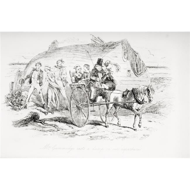 Mrs. Gummidge Casts A Damp on Our Departure. Illustration From the ...