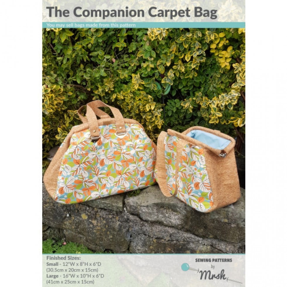 Mrs H Patterns Sewing Pattern The Companion Carpet Bag Bags - Walmart.com