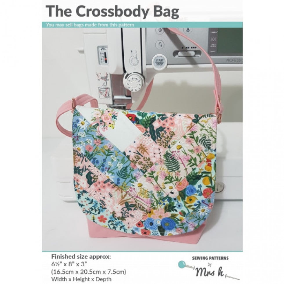 Mrs H Patterns Sewing Pattern The Crossbody Bag Bags - Walmart.com