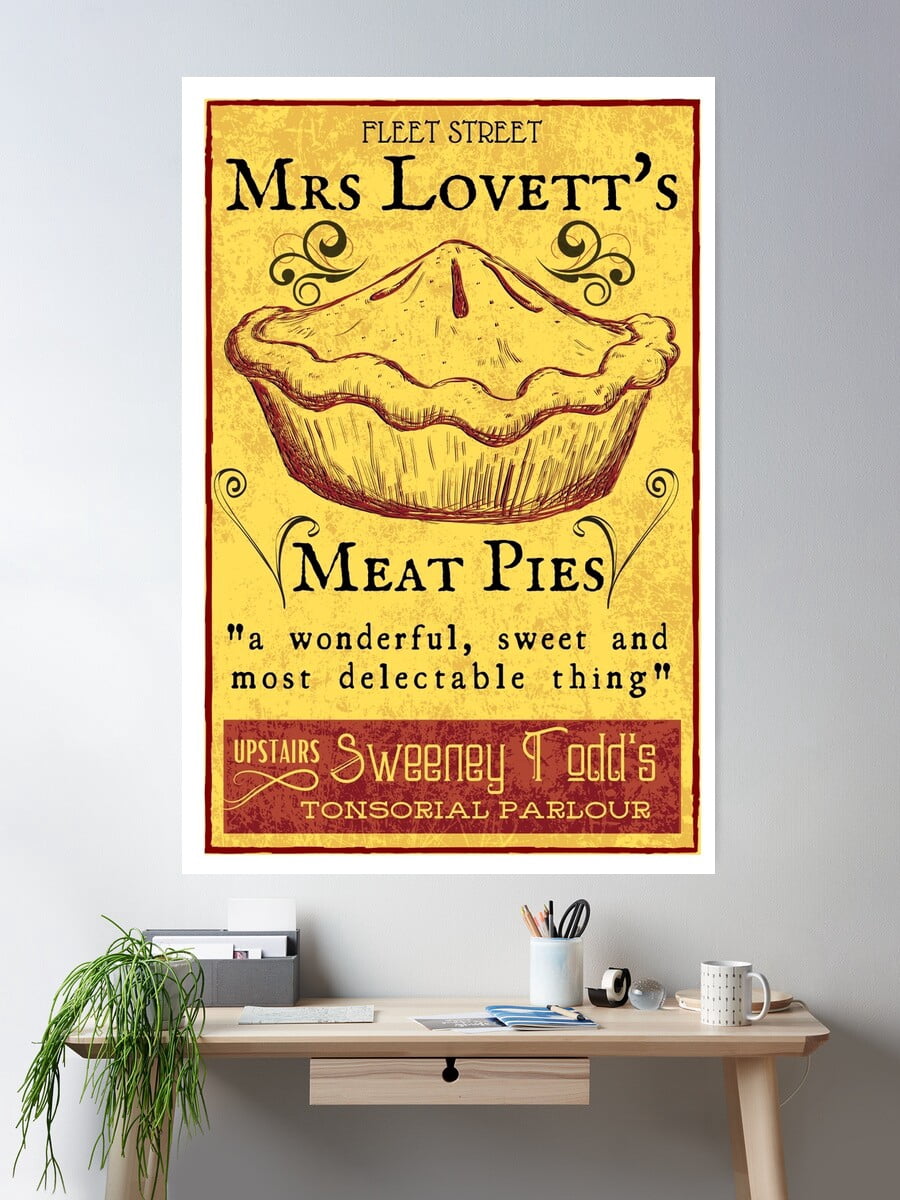 Mrs Lovett'S Meat Pies - Sweeney Todd Musical Poster Wall Art, Modern ...