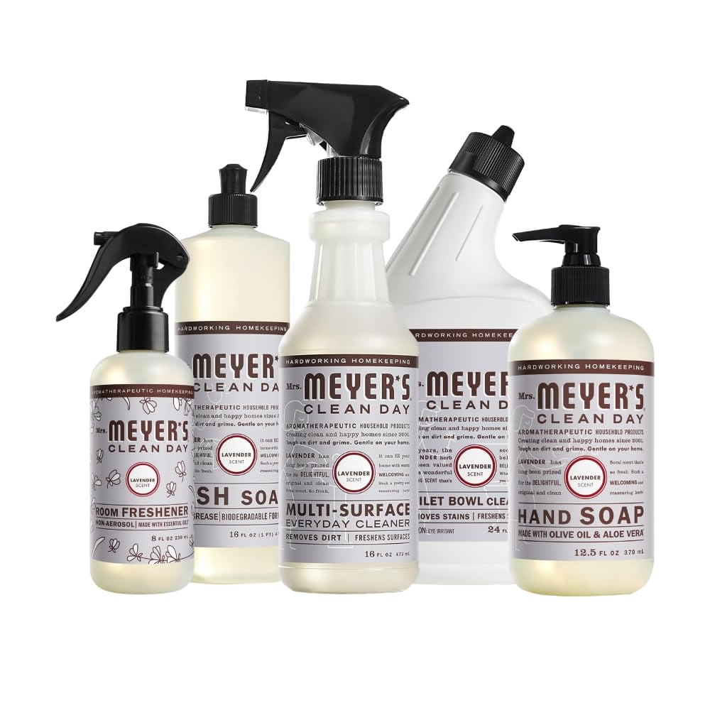 Mrs. MEYER'S CLEAN DAY Variety, 1 Room Freshener, 8 OZ, 1 Liquid Hand ...