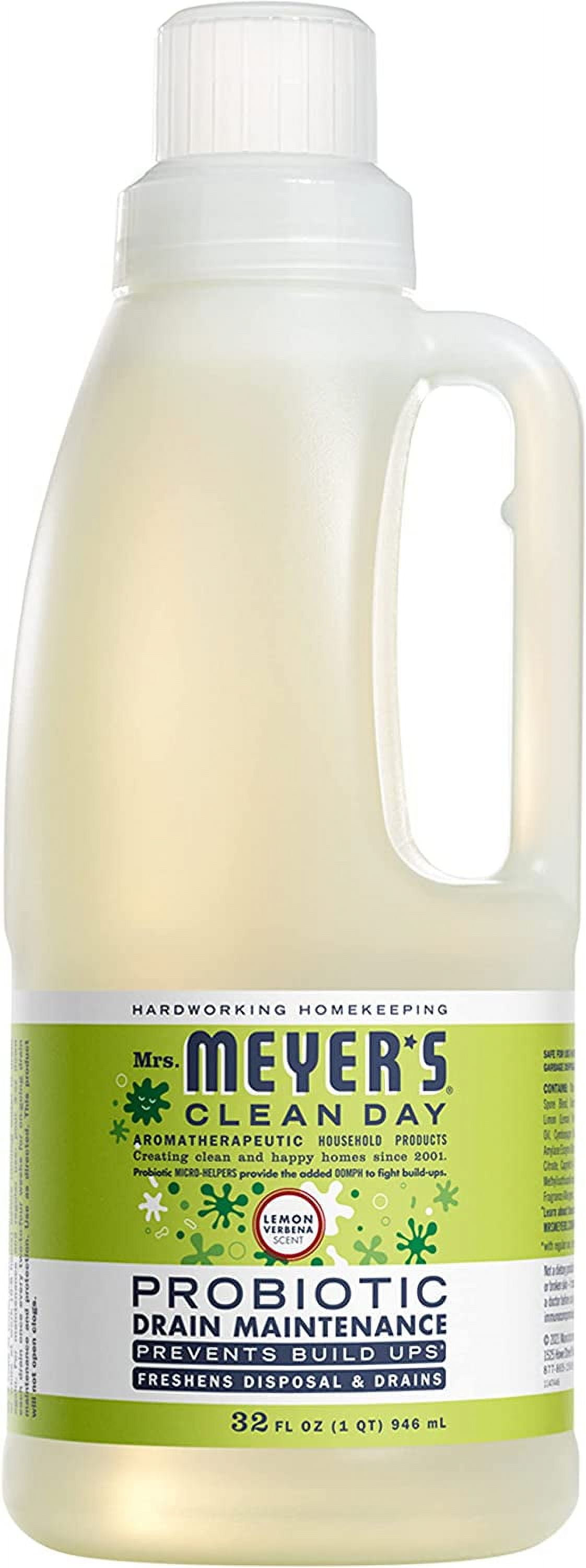 MRS. MEYER,S CLEAN DAY Lemon Verbena Probiotic Drain Maintenance Liquid ...
