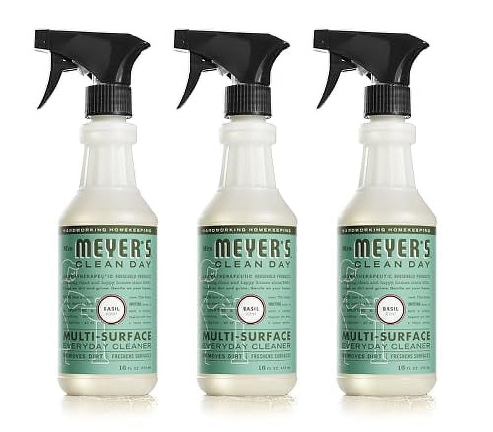 Mrs. Meyer's All-Purpose Cleaner Spray, Basil, 16 Fl. Oz - Pack of 3 ...