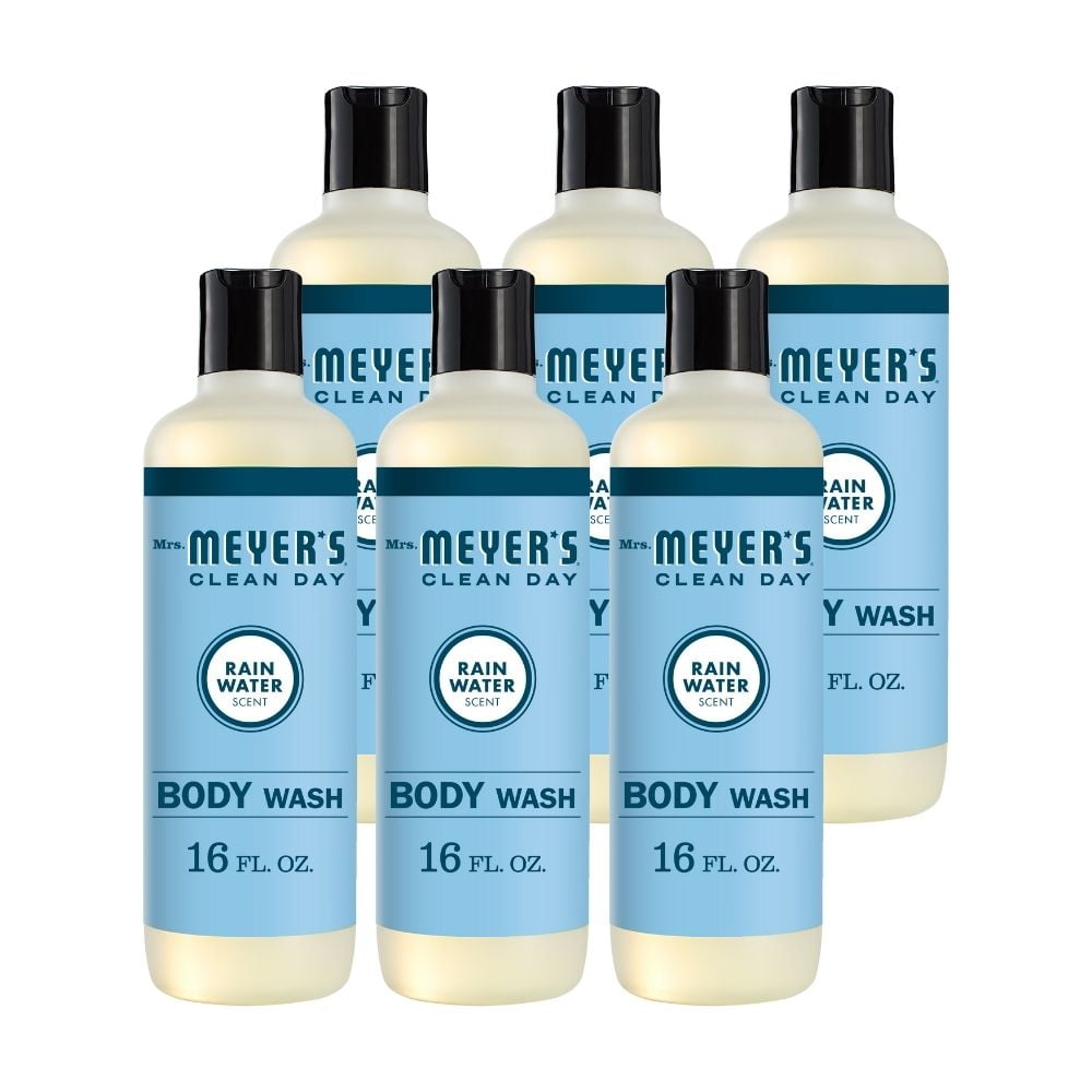 Mrs. Meyer's Clean Day Body Wash, Rain Water, 16 fl oz (6 pack ...