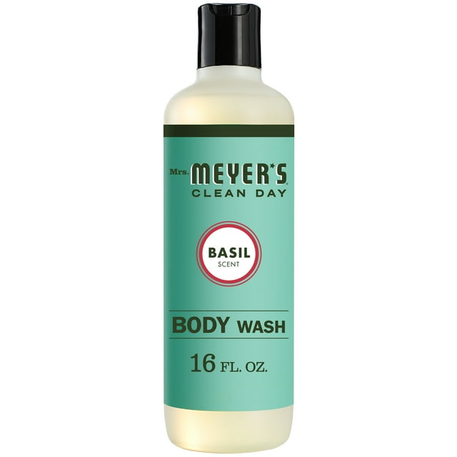 Mrs. Meyer's Clean Day Body Wash, Basil Scent, 16 ounce bottle ...