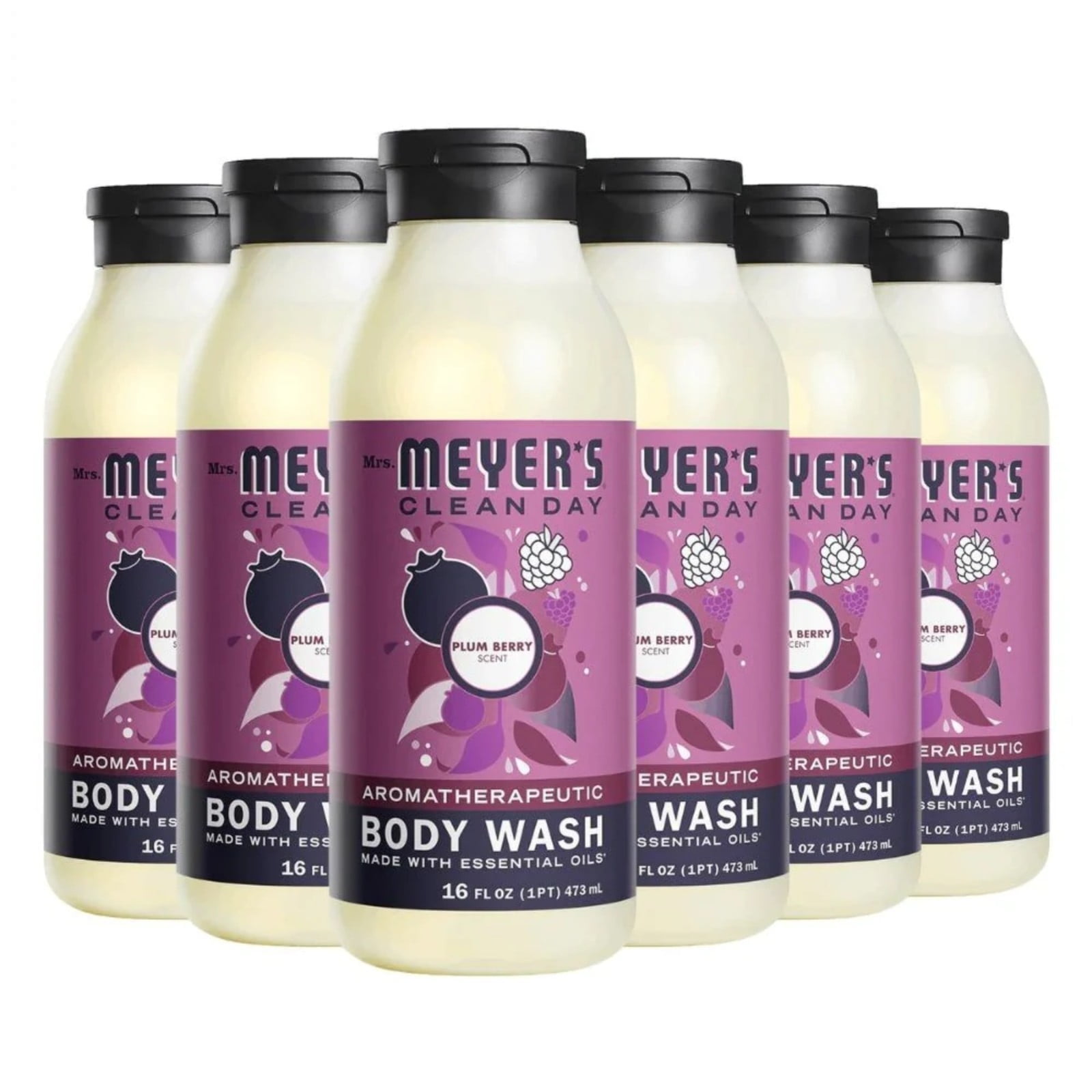 Mrs. Meyer's Clean Day Body Wash Biodegradable Unisex Plum Berry 16 Oz ...