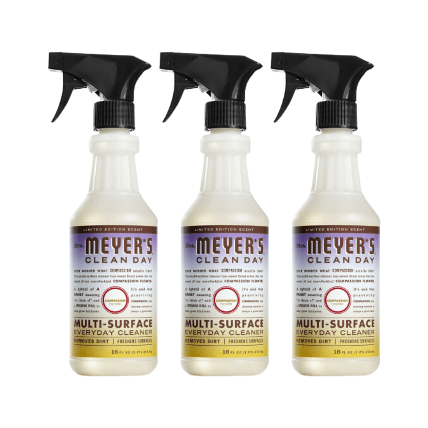 Mrs. Meyer’s Clean Day Compassion Flower Multi-Surface Everyday Cleaner ...