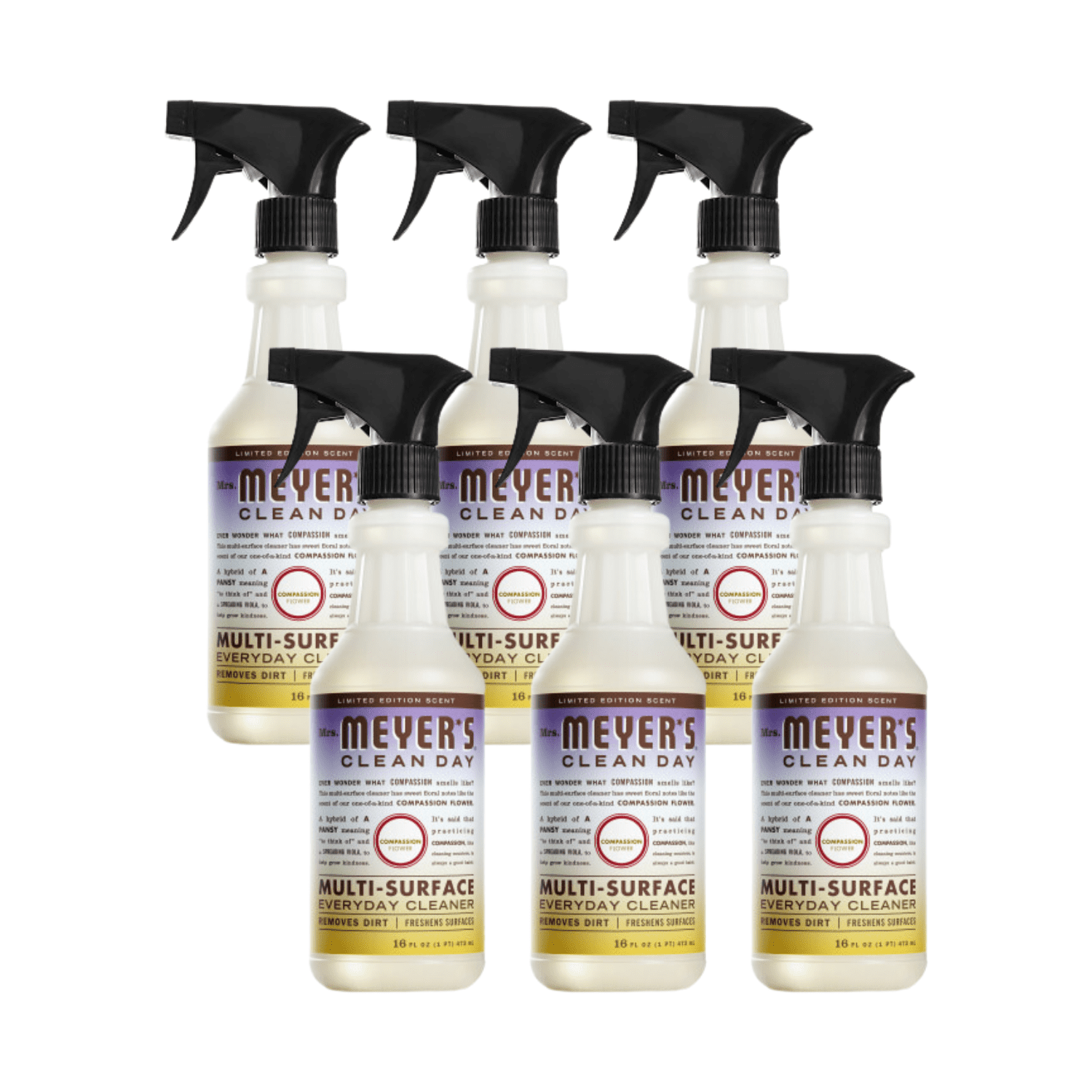 Mrs. Meyer’s Clean Day Compassion Flower Multi-Surface Everyday Cleaner ...