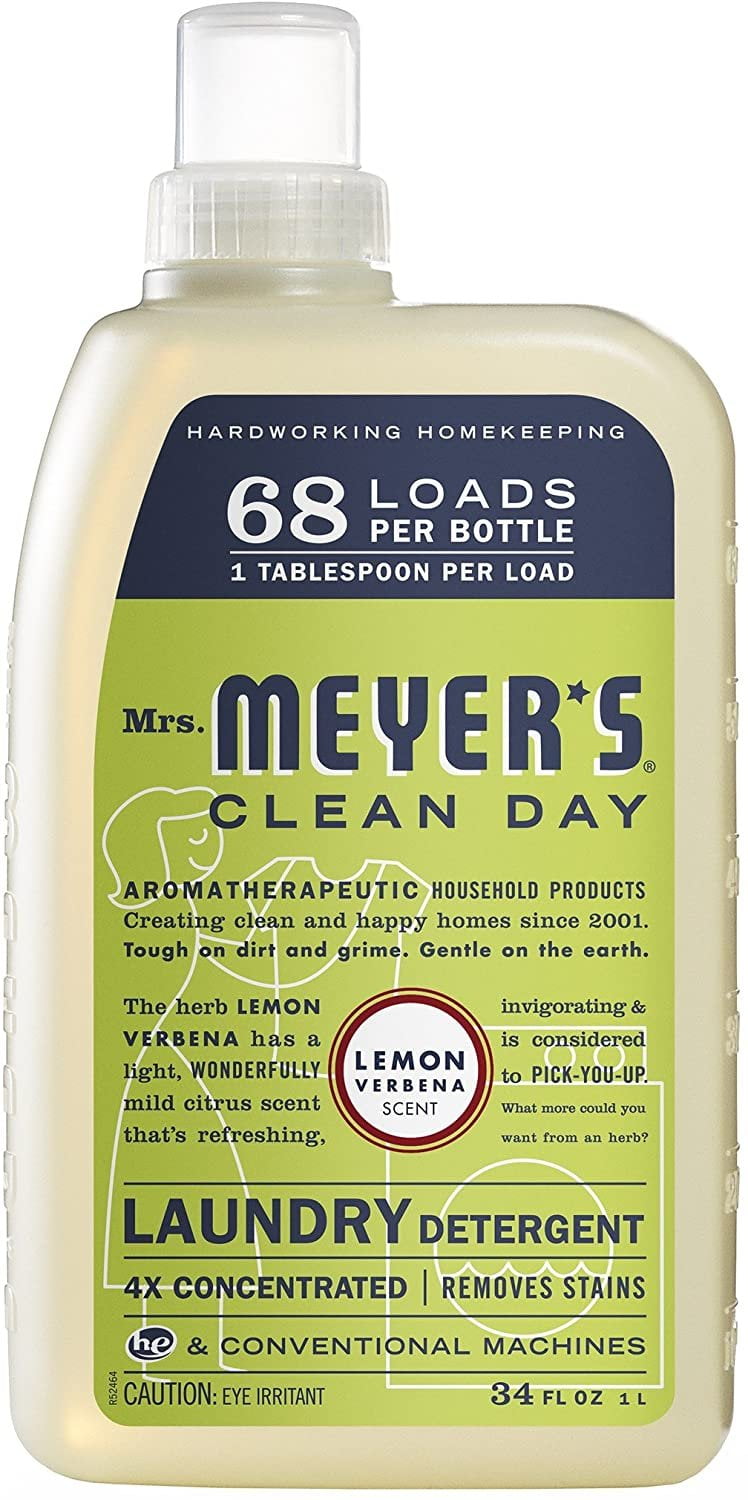 Mrs. Meyer's Clean Day Laundry Detergent, Lemon Verbena, Liquid, 64 oz ...