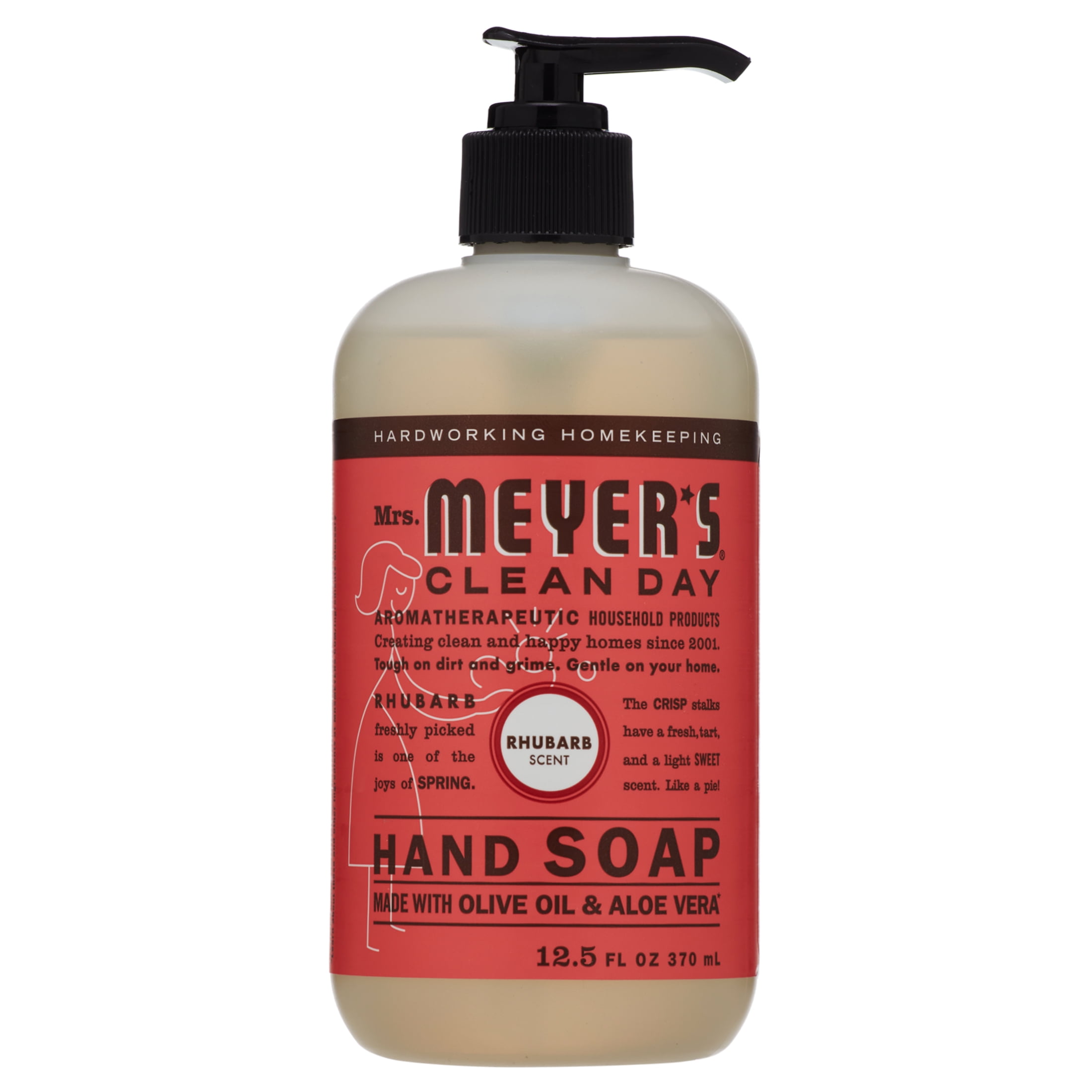 Mrs Meyers Clean Day Liquid Hand Soap Rhubarb 12 5 Ounce Bottle