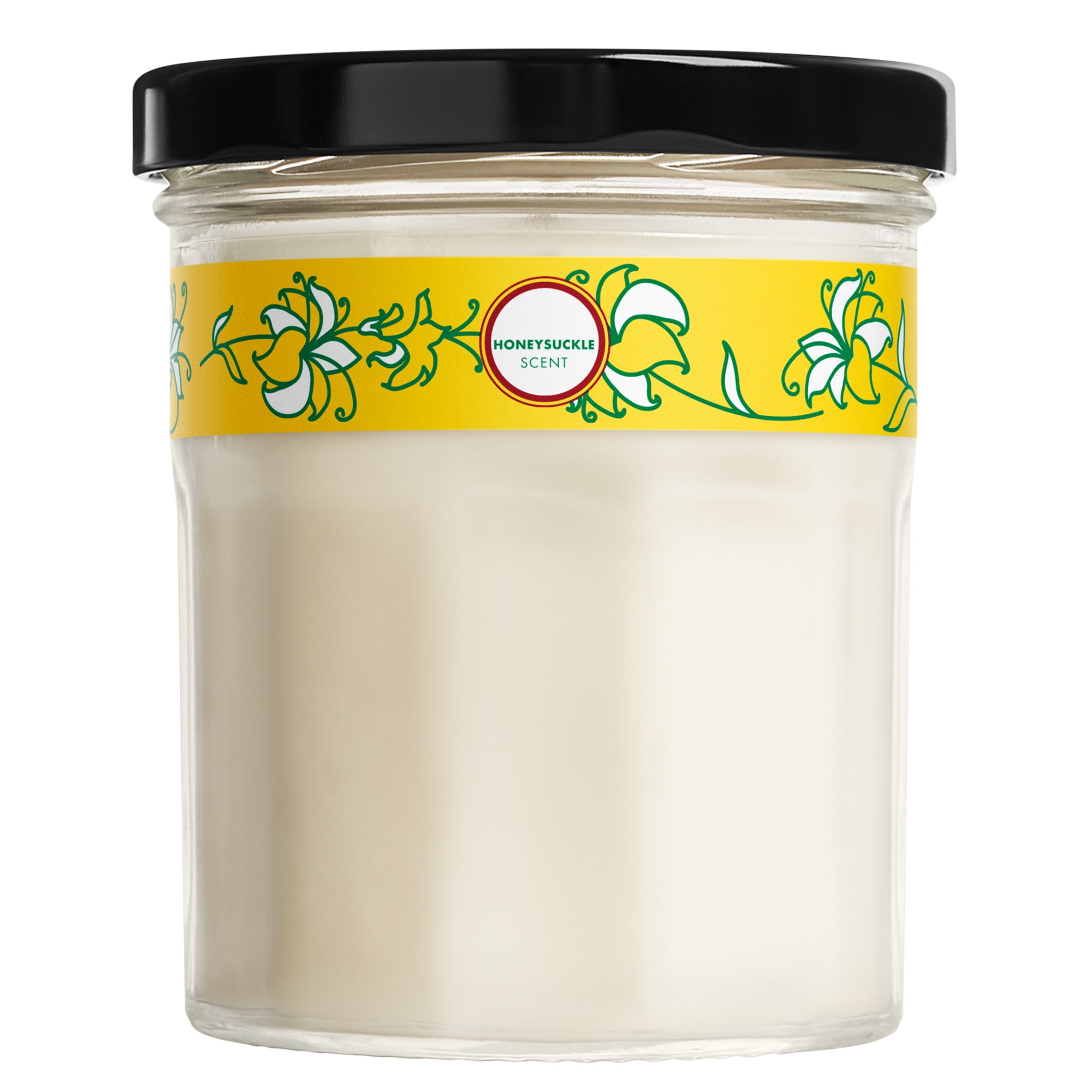 Mrs. Meyer's Clean Day Scented Soy Candle, Honeysuckle Scent, 4.9 Ounce ...