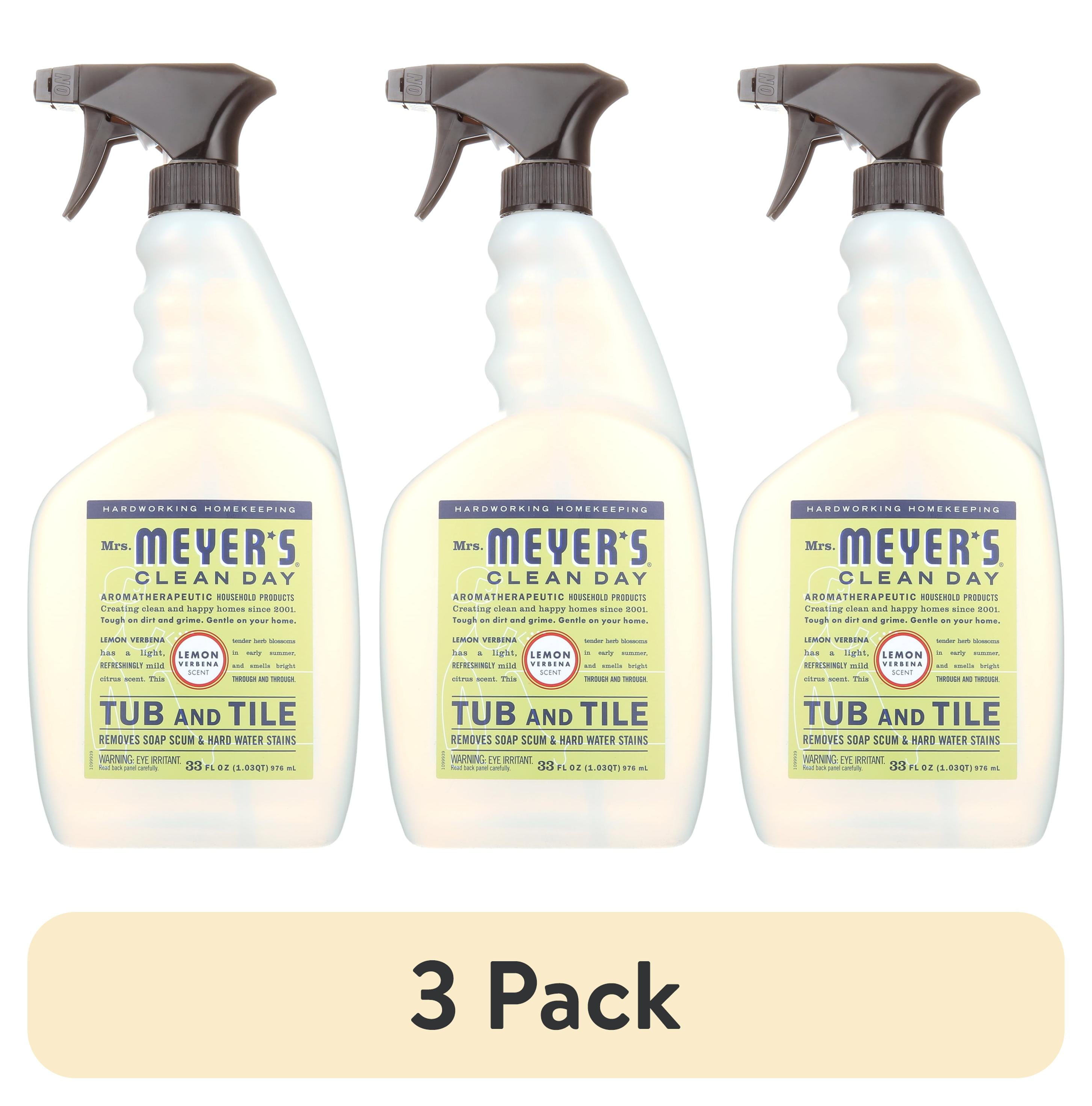 (3 pack) Mrs. Meyer's Clean Day Tub and Tile Bathroom Cleaner, Lemon ...