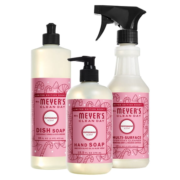 Mrs. Meyer's Kitchen Set, Dish Soap, Hand Soap, and Multi-Surface ...