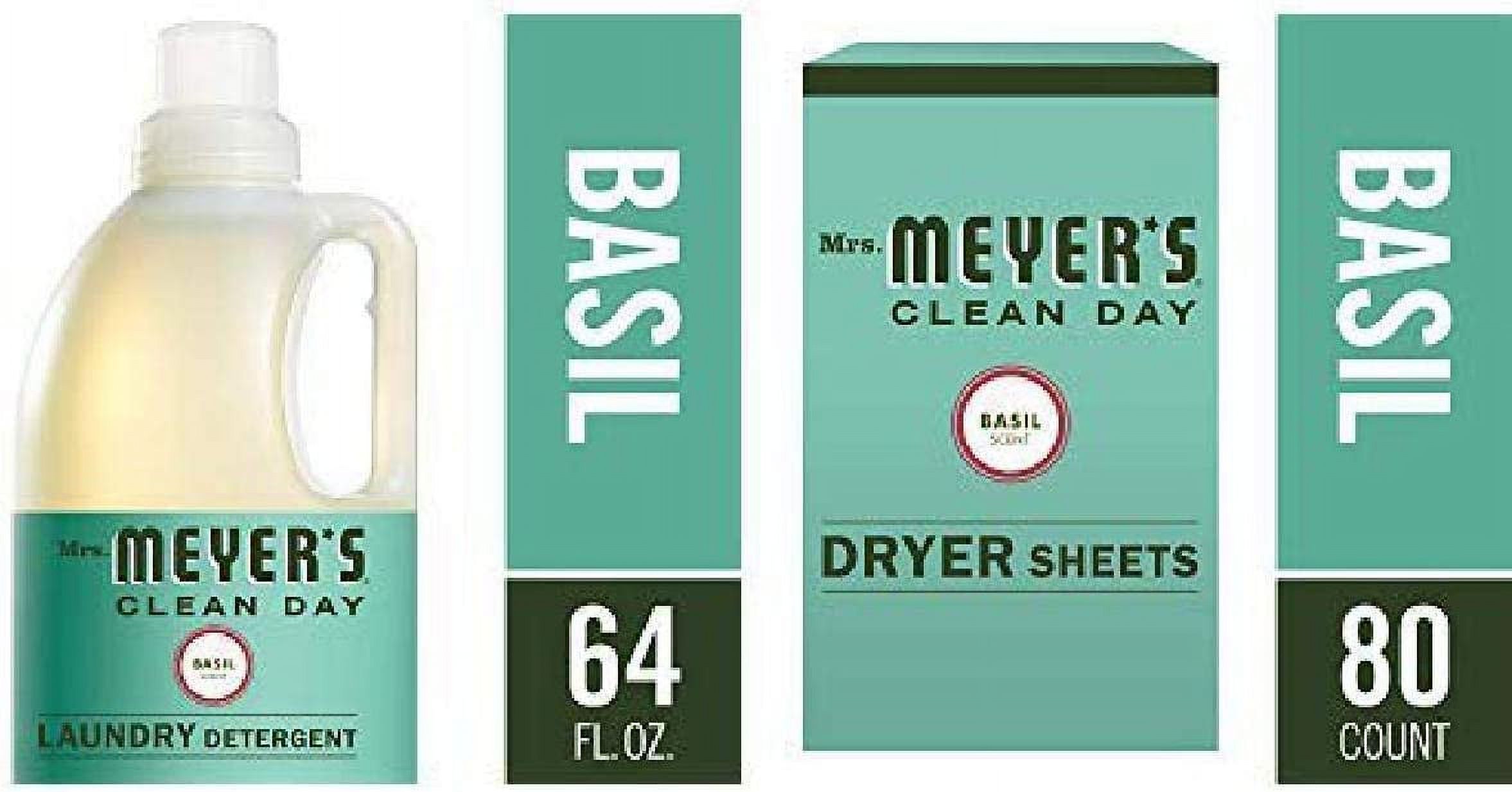 Mrs. Meyer'S Laundry Set, Basil, 2 Ct: Laundry Detergent (64 Fl Oz ...