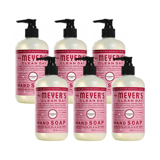 Mrs. Meyer's Clean Day Liquid Hand Soap, Peppermint Scent, 12.5 oz ...