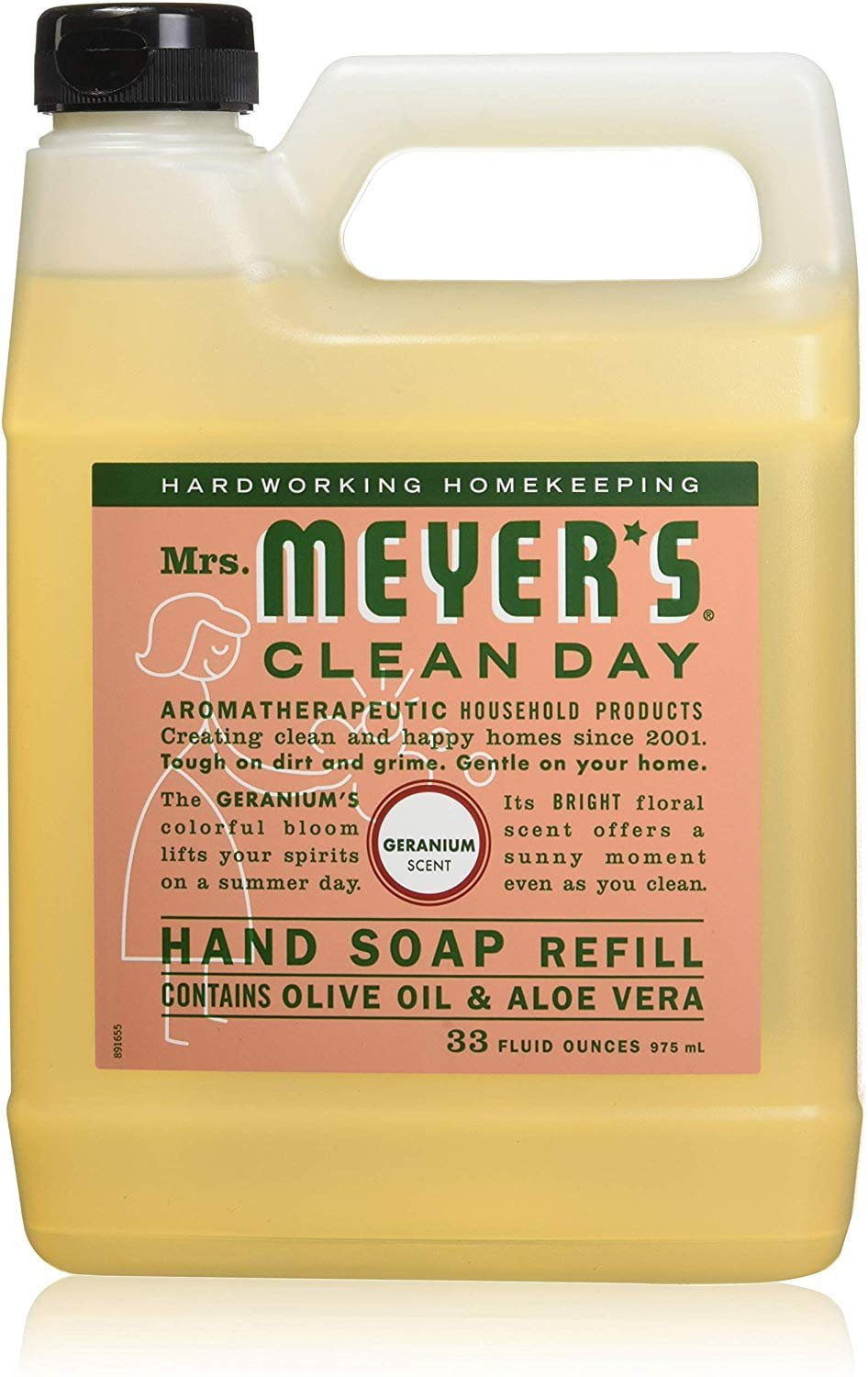 Mrs. Meyer's: Liquid Hand Soap Refill Jug-Geranium, 33 oz - Walmart.com