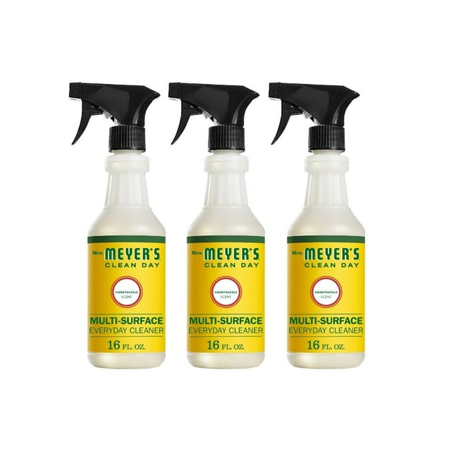 Mrs. Meyer's Multi-Surface Cleaner Honeysuckle, 16 OZ (Pack of 3 ...