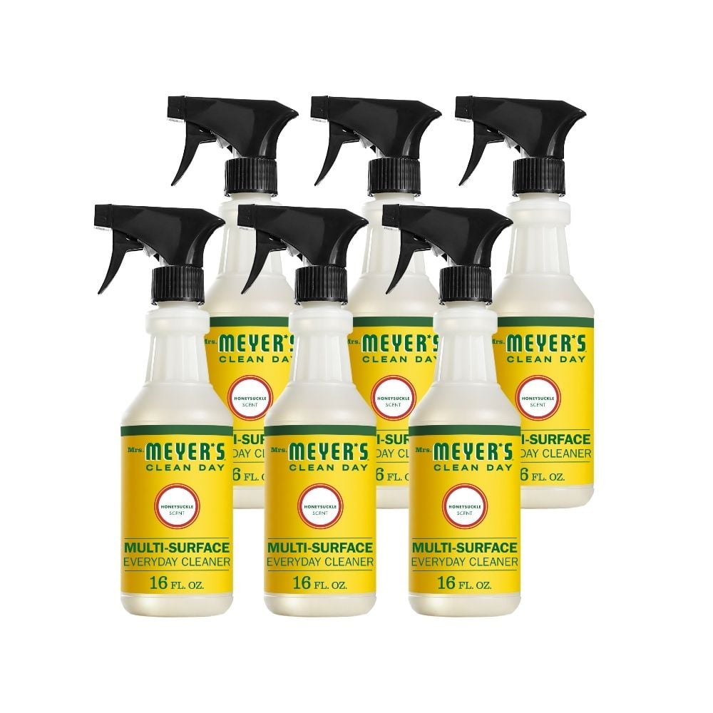 Mrs. Meyer's Multi-Surface Cleaner Honeysuckle, 16 OZ (Pack of 6 ...