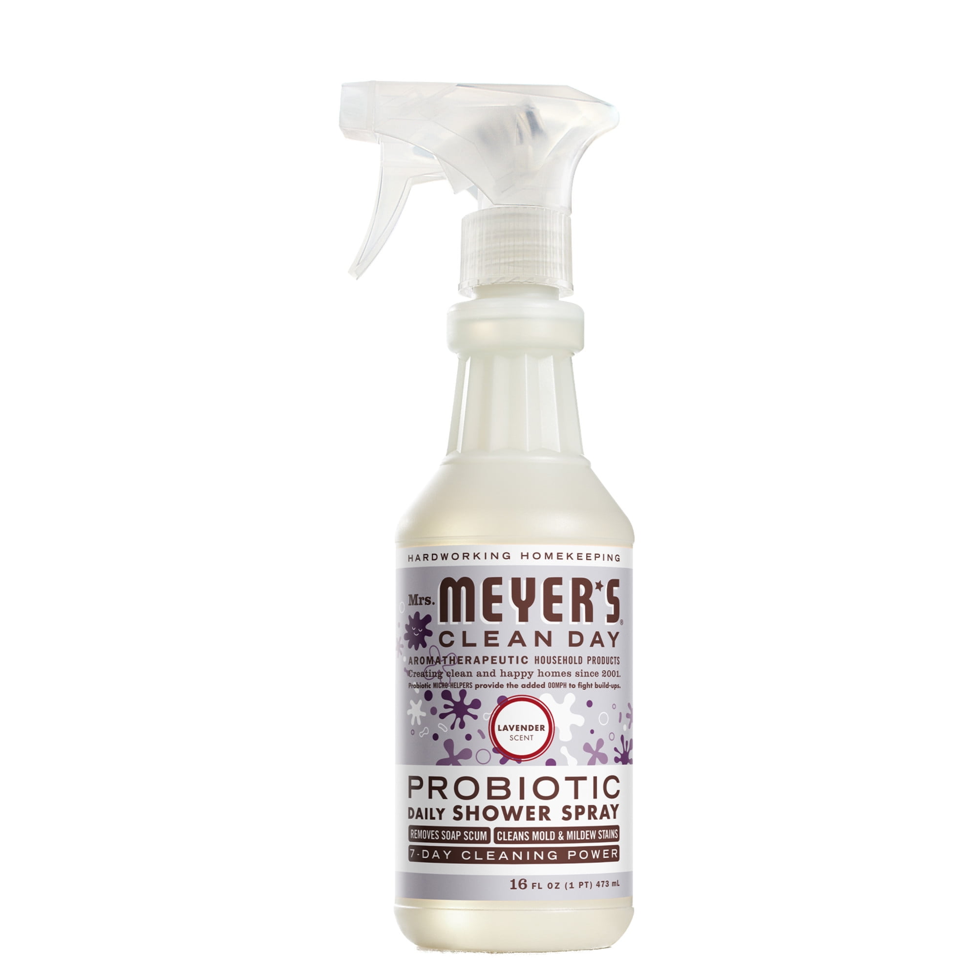 Mrs. Meyer’s Probiotic Daily Shower Spray Cleaner, Made with Essential ...