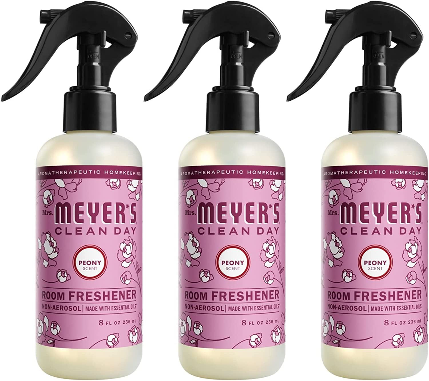 Mrs. Meyer's Room and Air Freshener Spray, Non-Aerosol Spray Bottle ...