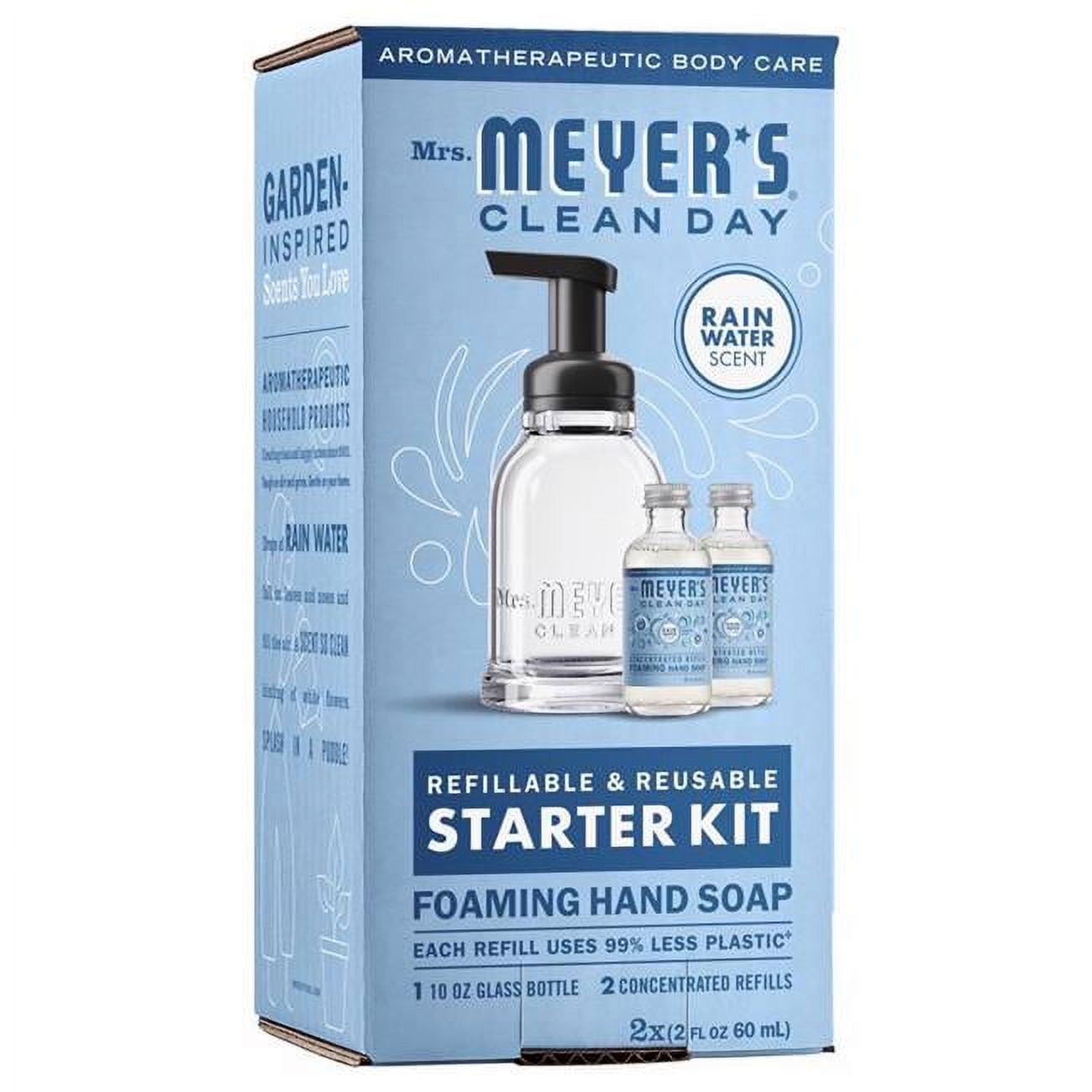Mrs. Meyers 9089658 Clean Day Rain Water Scent Foam Hand Wash Starter ...
