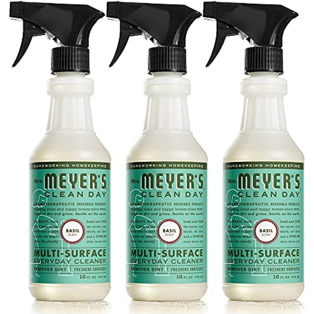 Mrs. Meyers Clean Day Basil Scented All-Purpose Cleaner Spray, 16 Fl ...