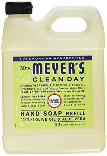 Mrs Meyers Liquid Hand Soap Refill Lemon Verbena 33 Ounces