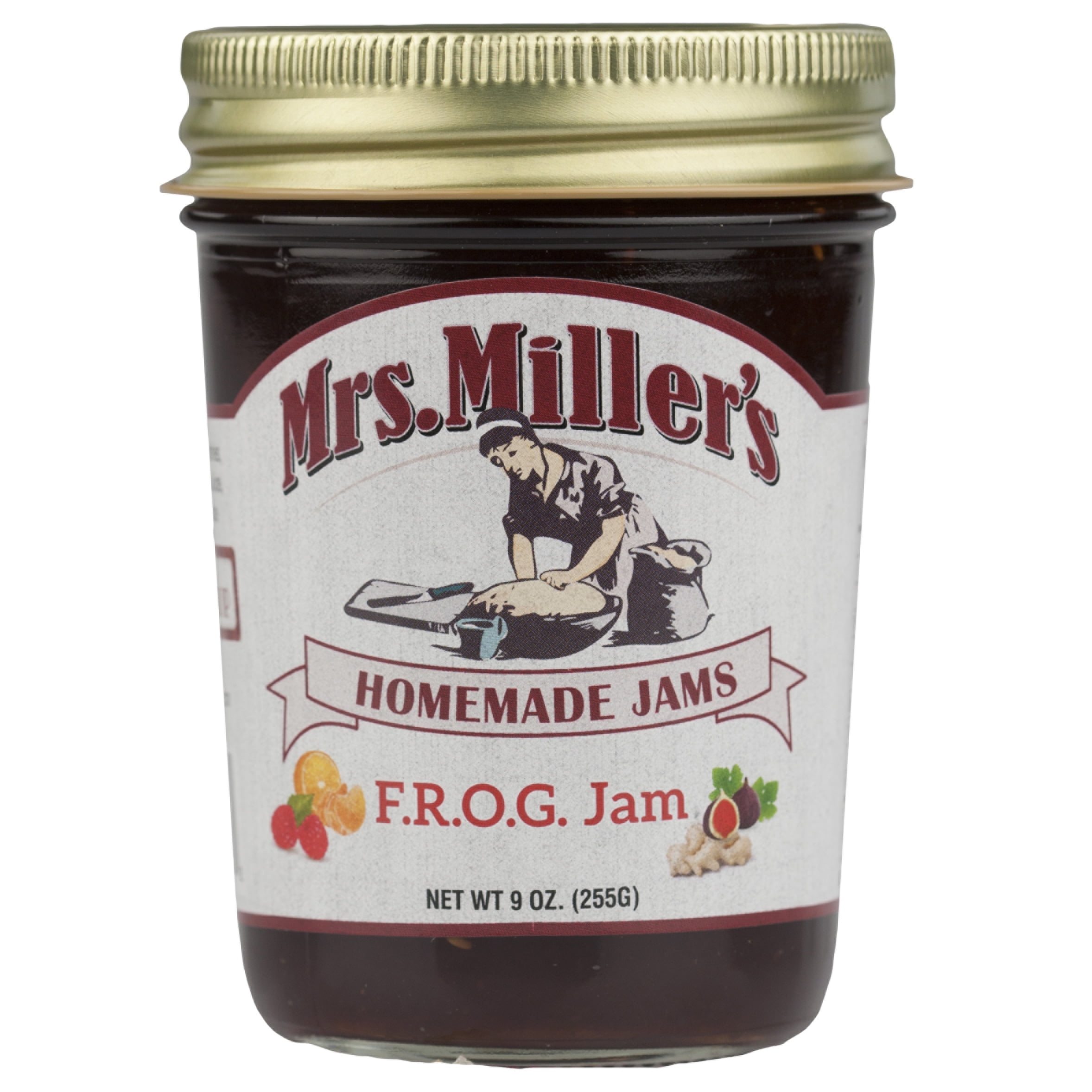 Mrs. Miller's F.R.O.G. (Fig, Raspberry, Orange, Ginger) Jam, 3-Pack 9 ...