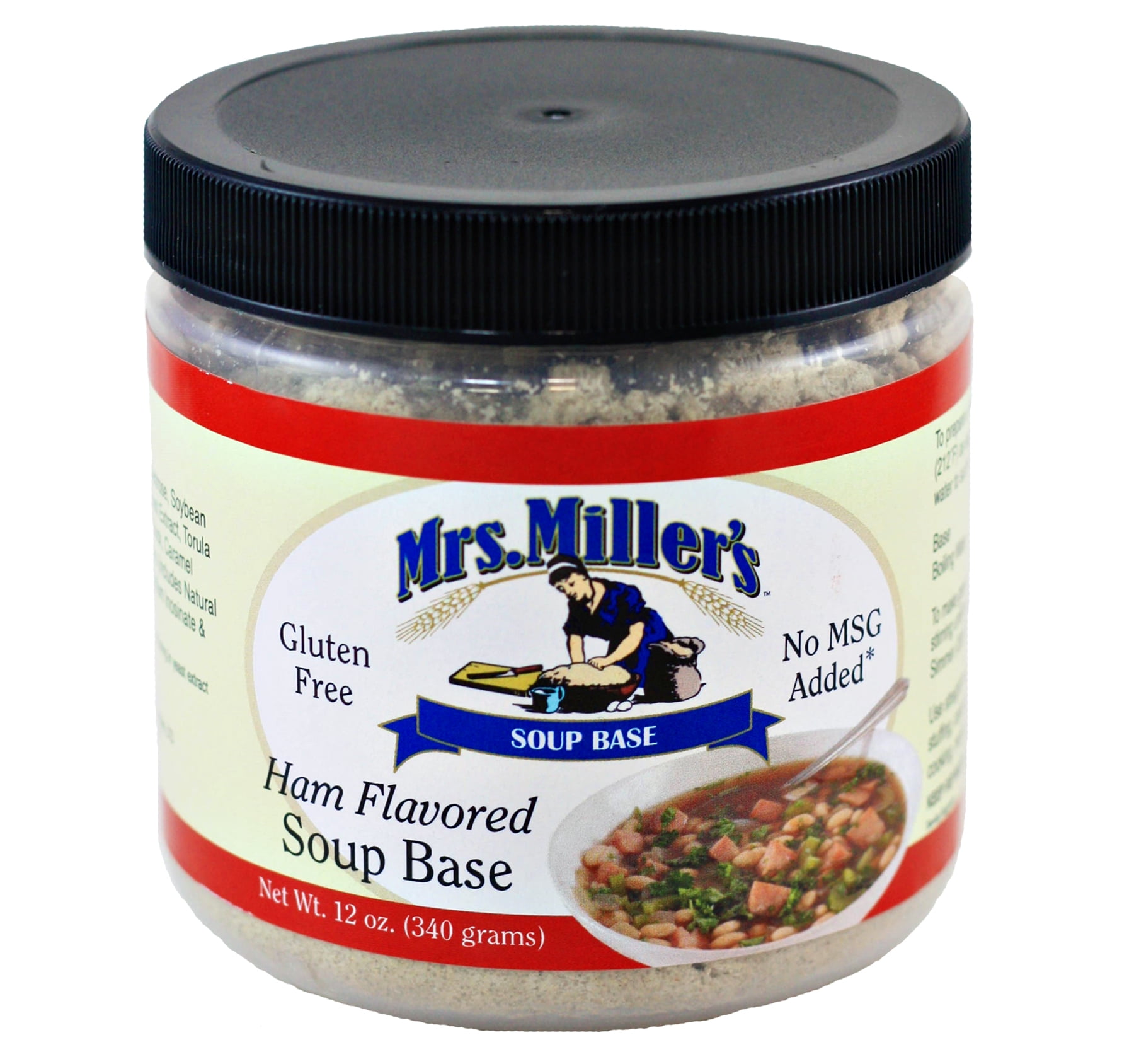 Mrs. Miller's Ham Flavored Soup Base Broth Stock, 2-Pack 12 oz. Jars ...