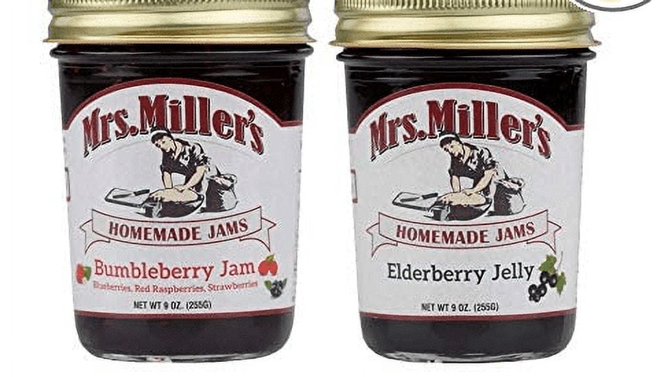 Mrs. Miller's Homemade Bumbleberry Jam and Elderberry Jelly Variety 2 ...