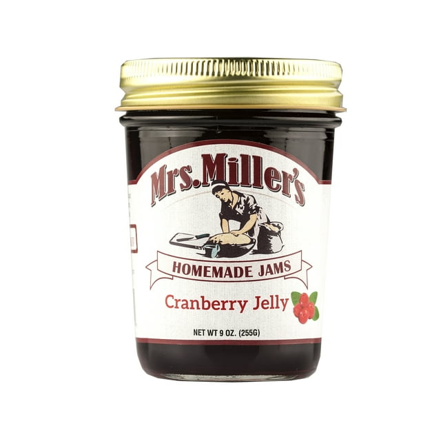 Mrs. Miller's Tart Cranberry Jelly, Perfect for Bread, Toast, Muffins ...