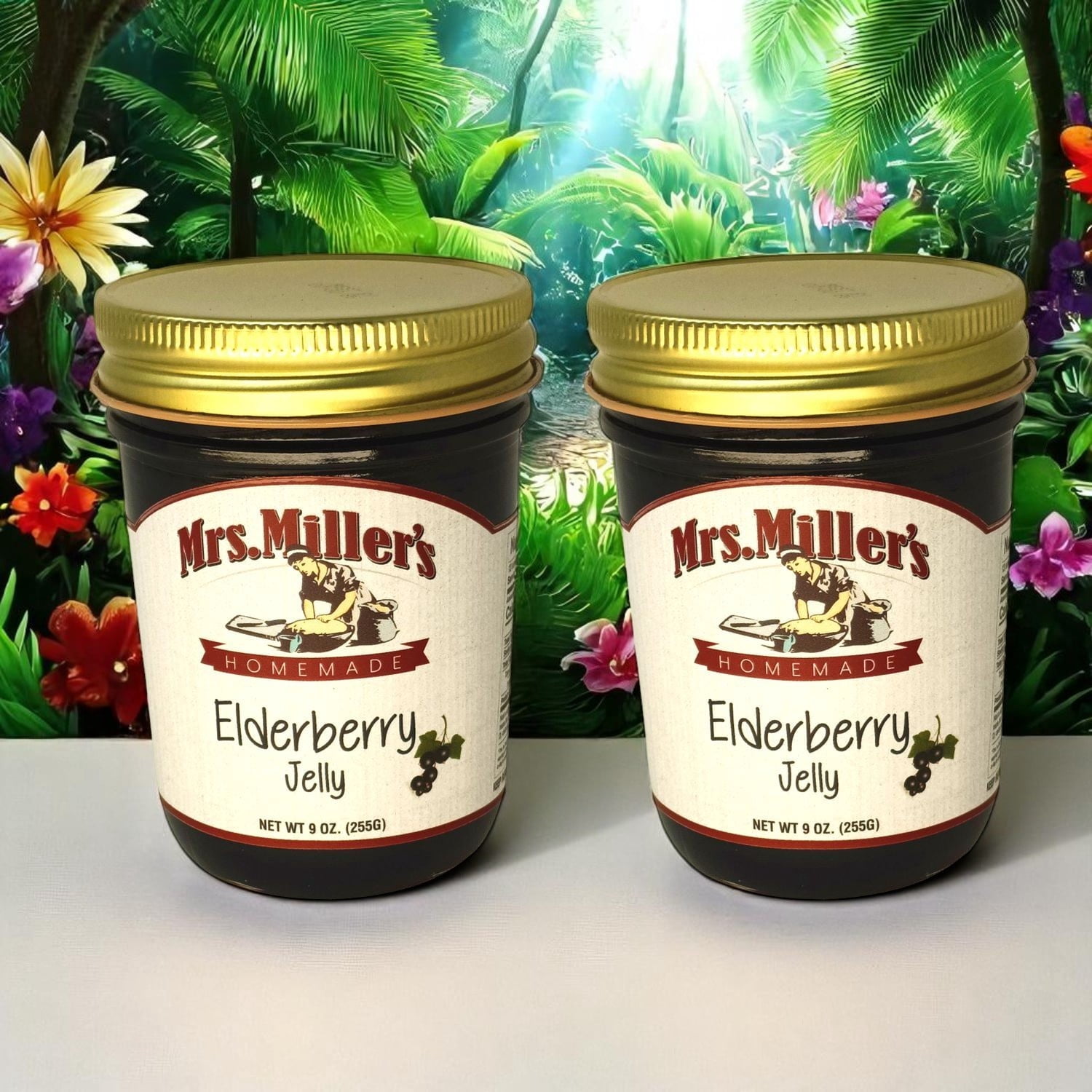 Mrs. Miller's Homemade Elderberry Jelly, 2/9oz - Walmart.com