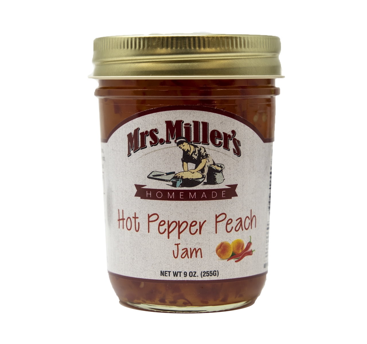 Mrs. Miller's Homemade Hot Pepper Peach Jam, 2-Pack 9 oz. Jars ...