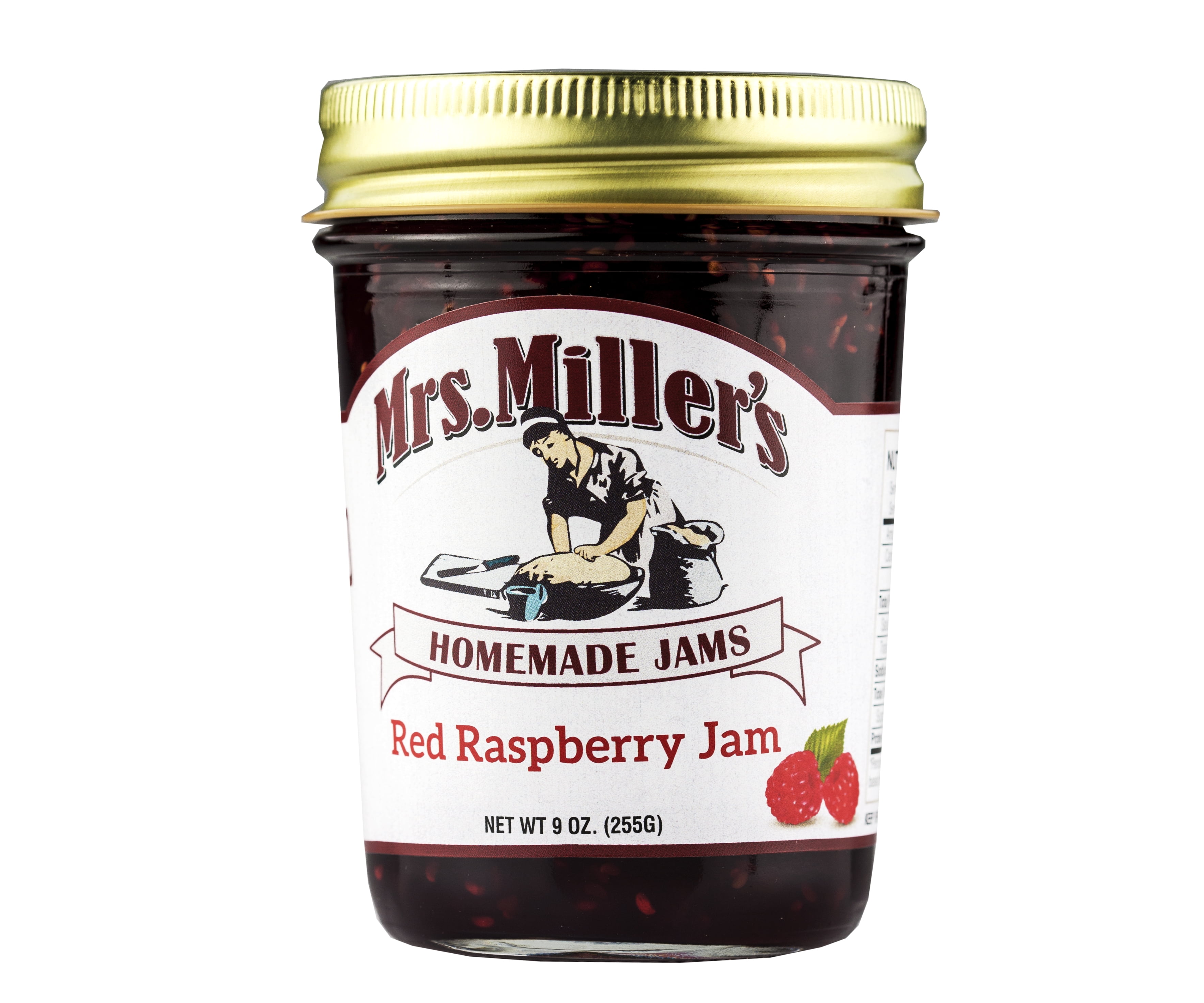 Mrs. Miller's Homemade Red Raspberry Jam, 2-Pack 9 oz. Jars - Walmart.com