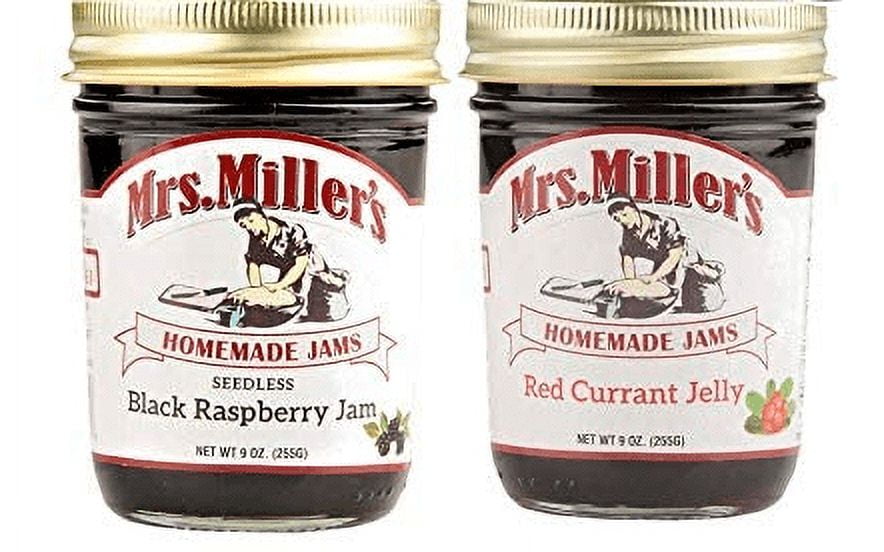 Mrs. Miller's Homemade Seedless Black Raspberry Jam and Red Currant ...