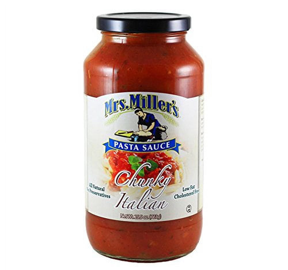 Mrs. Millers Chunky Italian Pasta Sauce, 2-Pack 25.5 oz. Jars - Walmart.com