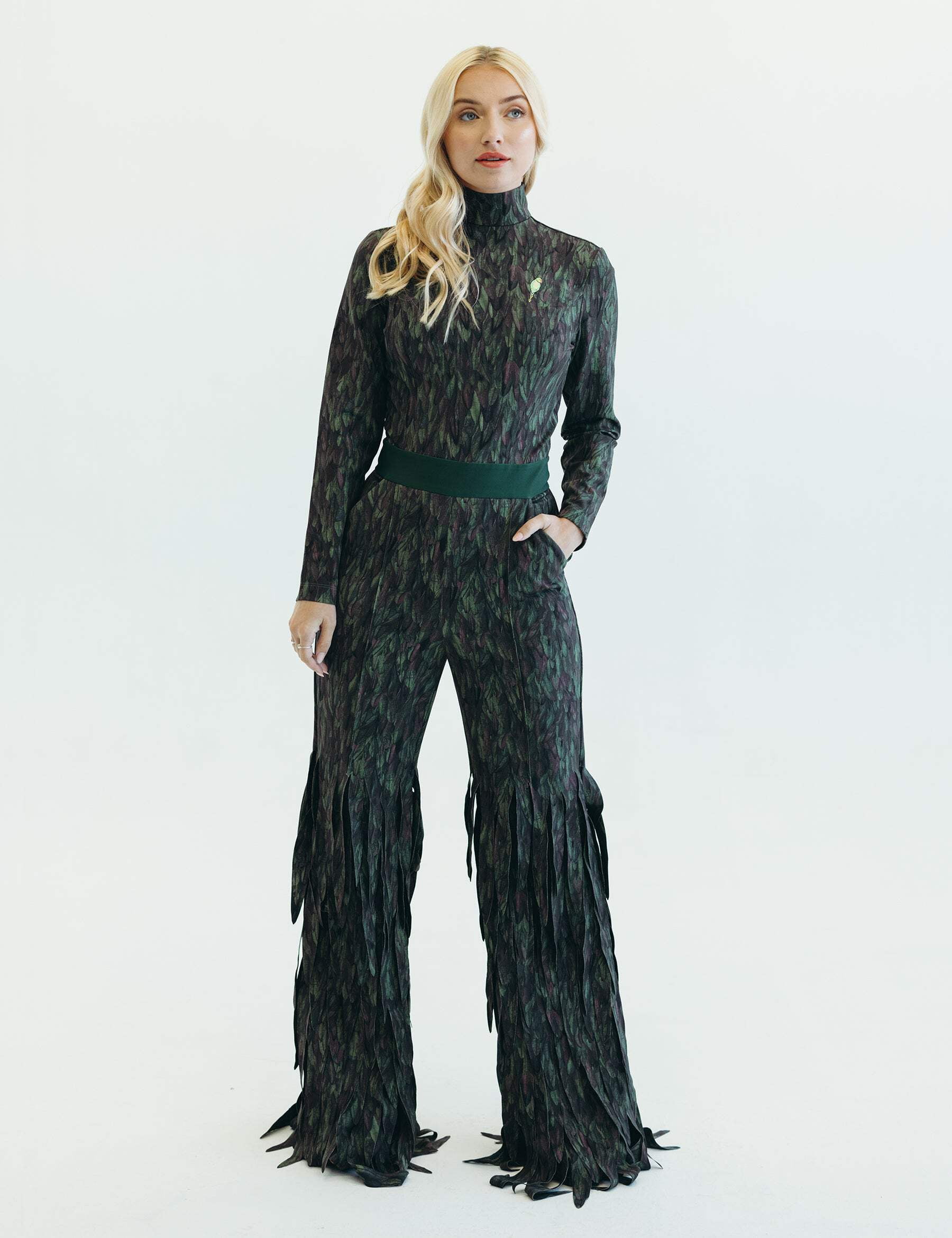 Mrs Momma Bear Long-Sleeve Fringe Leg Athleisure Green, Going Somewhere ...